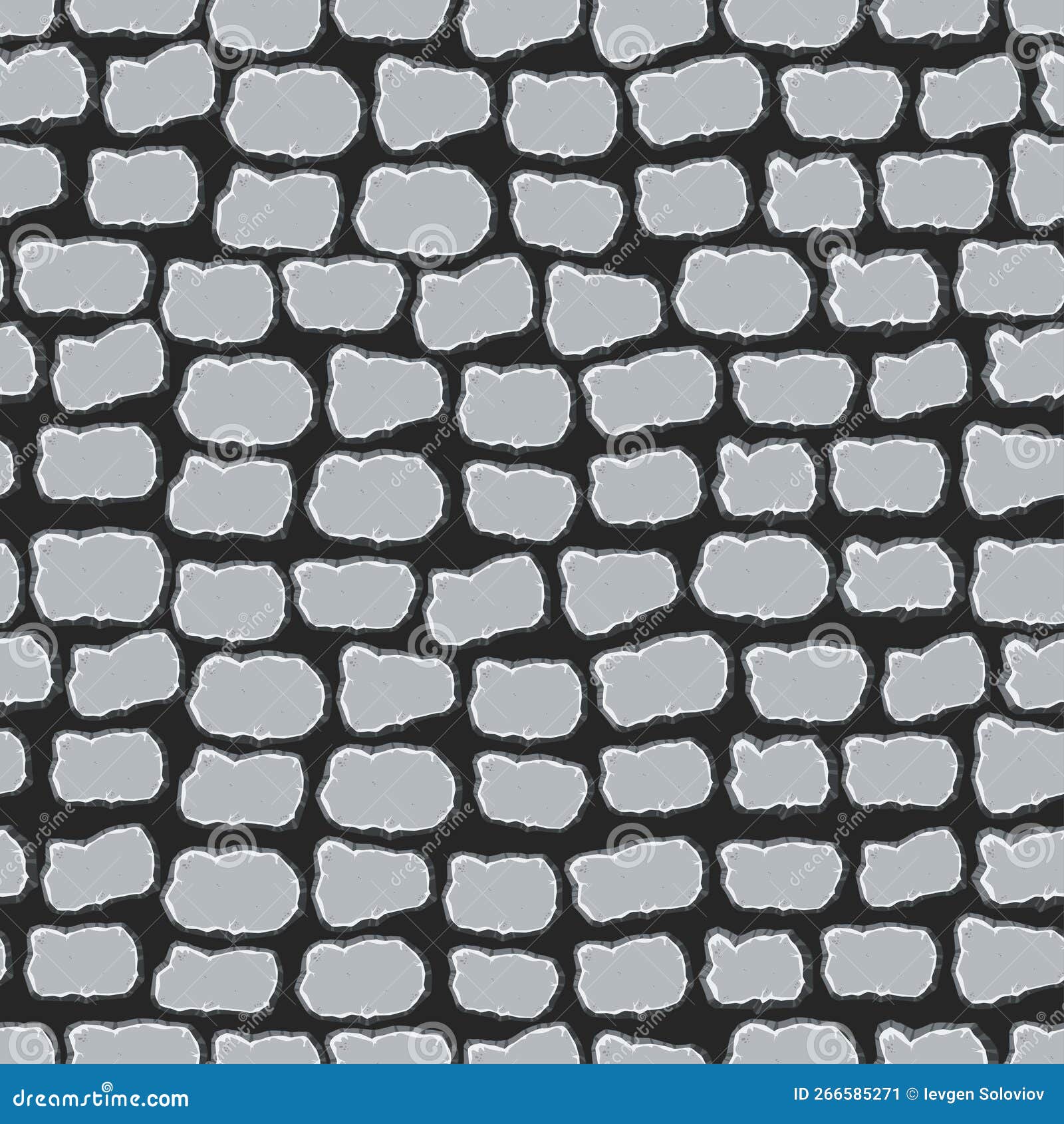 Seamless Grey Stones Pattern Background Stock Vector - Illustration of ...