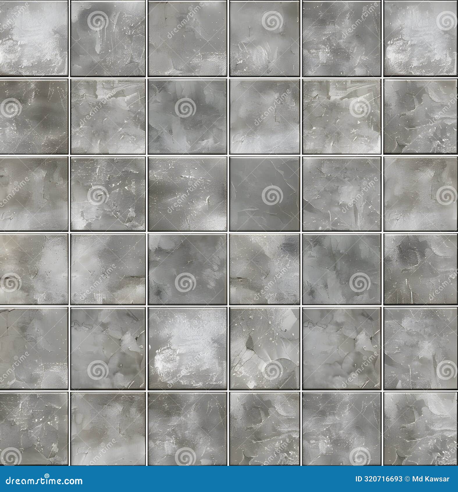 Seamless Gray Tile Floor Pattern, Realistic Texture Stock Illustration ...