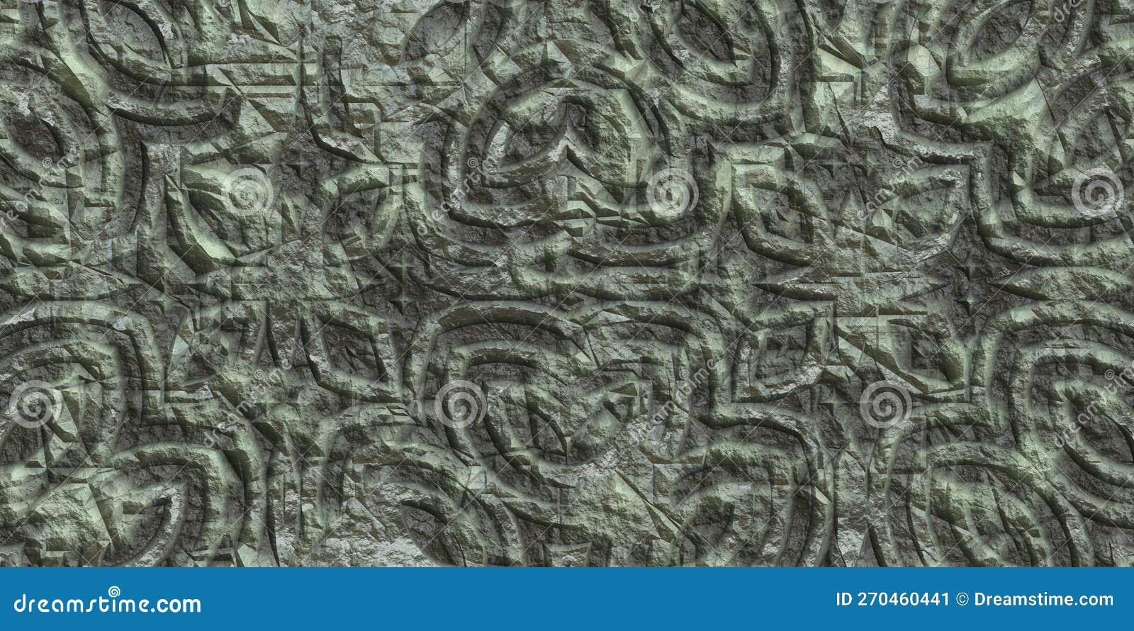 Seamless Grey Traditional Pattern. Decorative Stone Oriental Backdrop ...
