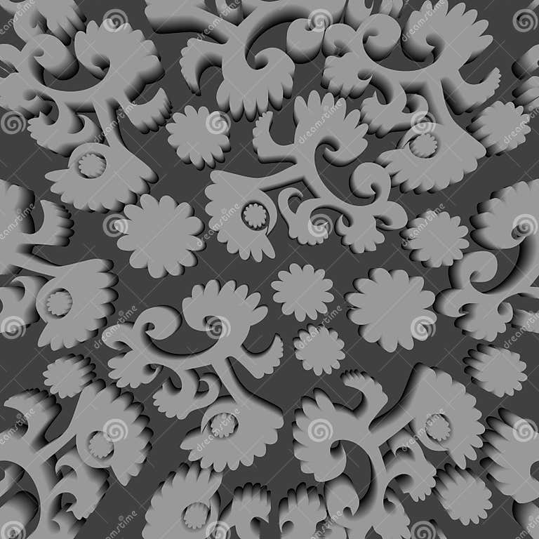 Seamless greyscale pattern stock vector. Illustration of model - 5199466