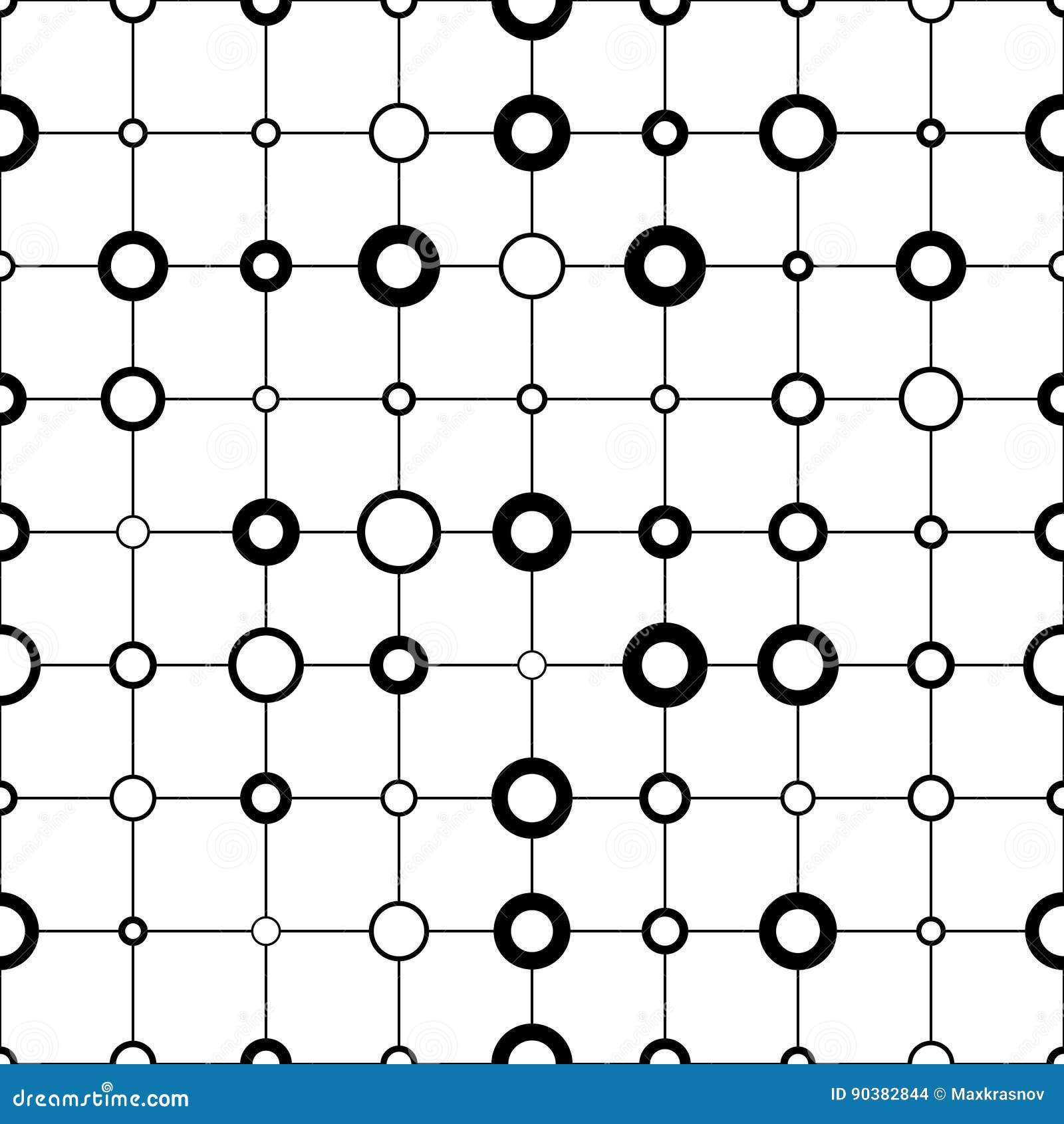 Seamless Grid Pattern stock vector. Illustration of elegant - 90382844