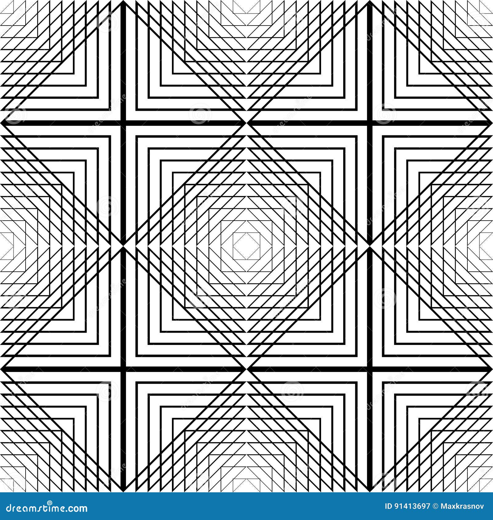 Seamless Grid Pattern stock vector. Illustration of lattice - 91413697