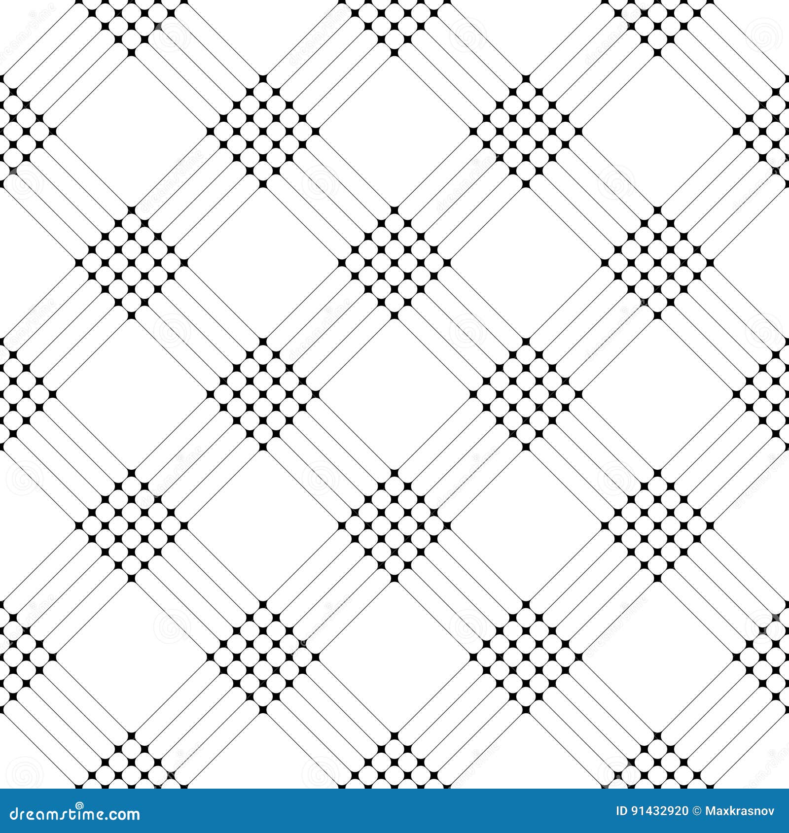 Seamless Grid Pattern stock vector. Illustration of minimal - 91432920