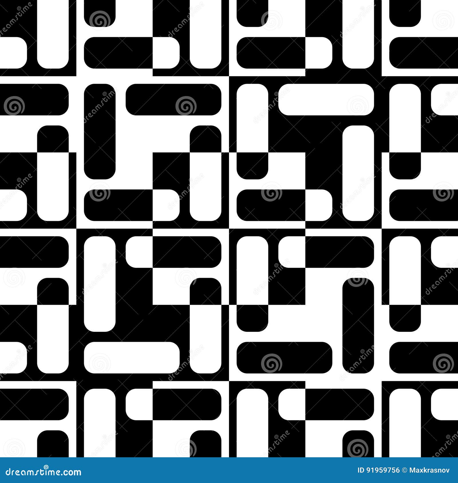 Seamless Grid Pattern stock vector. Illustration of mosaic - 91959756