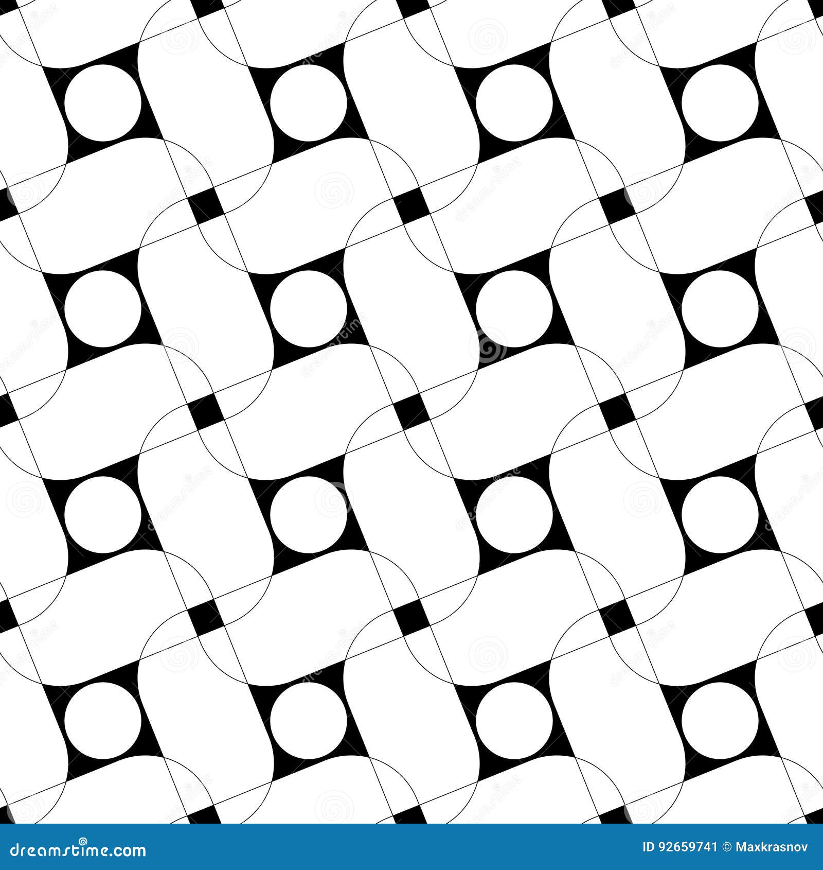 Seamless Grid Pattern stock vector. Illustration of minimal - 92659741