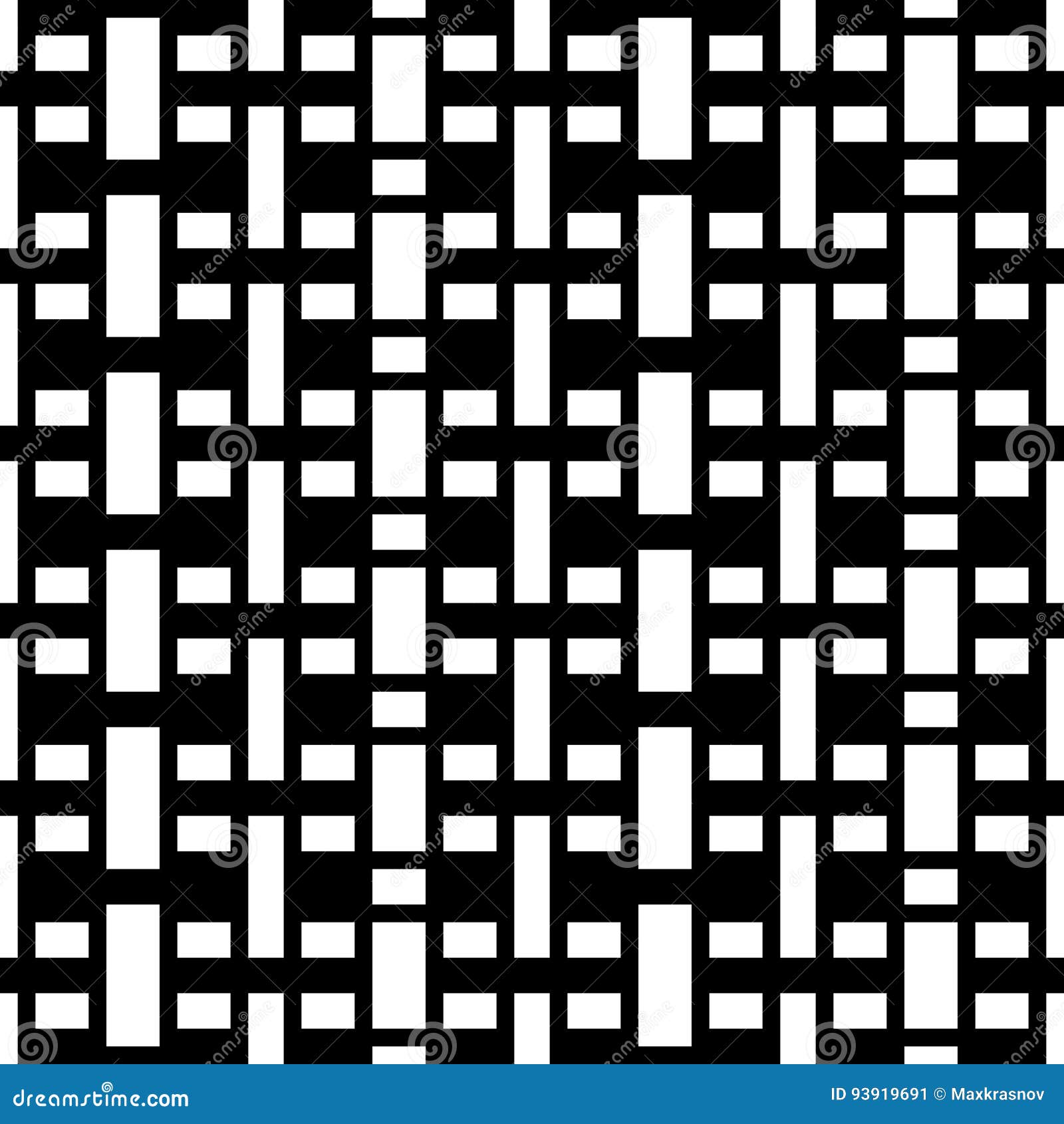 Seamless Grid Pattern stock vector. Illustration of monochrome - 93919691