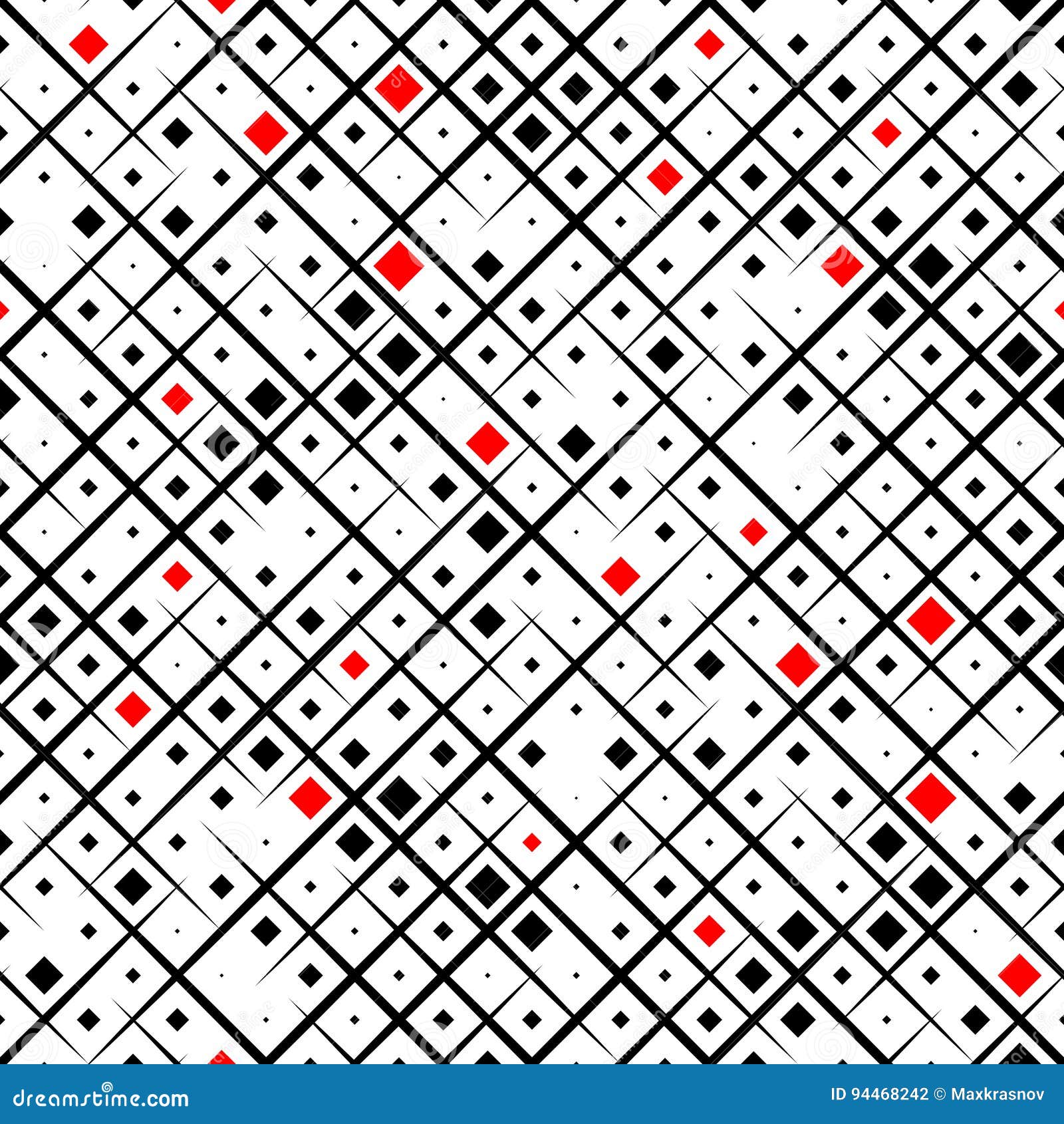 Seamless Grid Pattern stock vector. Illustration of decorative - 94468242