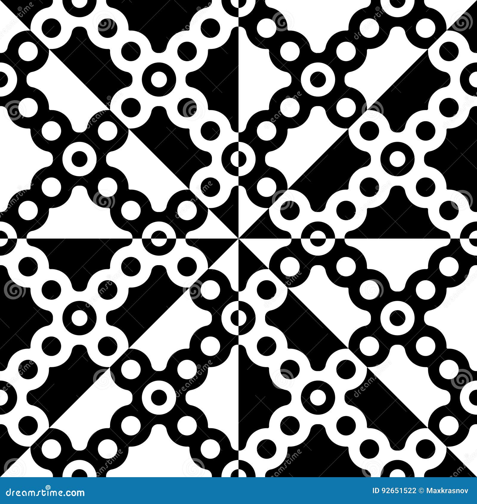 Seamless Grid Pattern stock vector. Illustration of black - 92651522