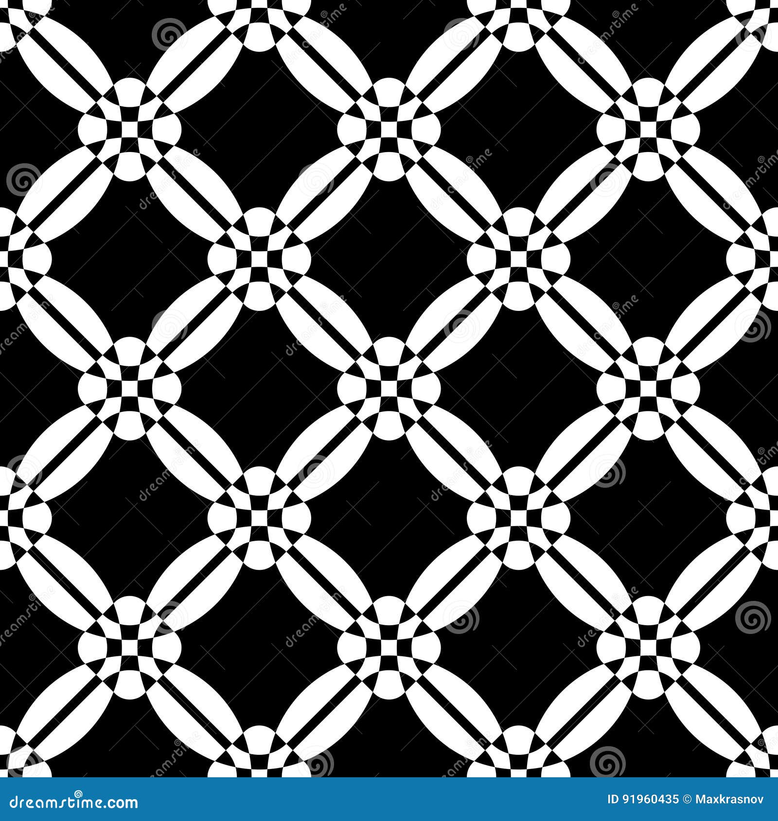 Seamless Grid Pattern stock vector. Illustration of retro - 91960435