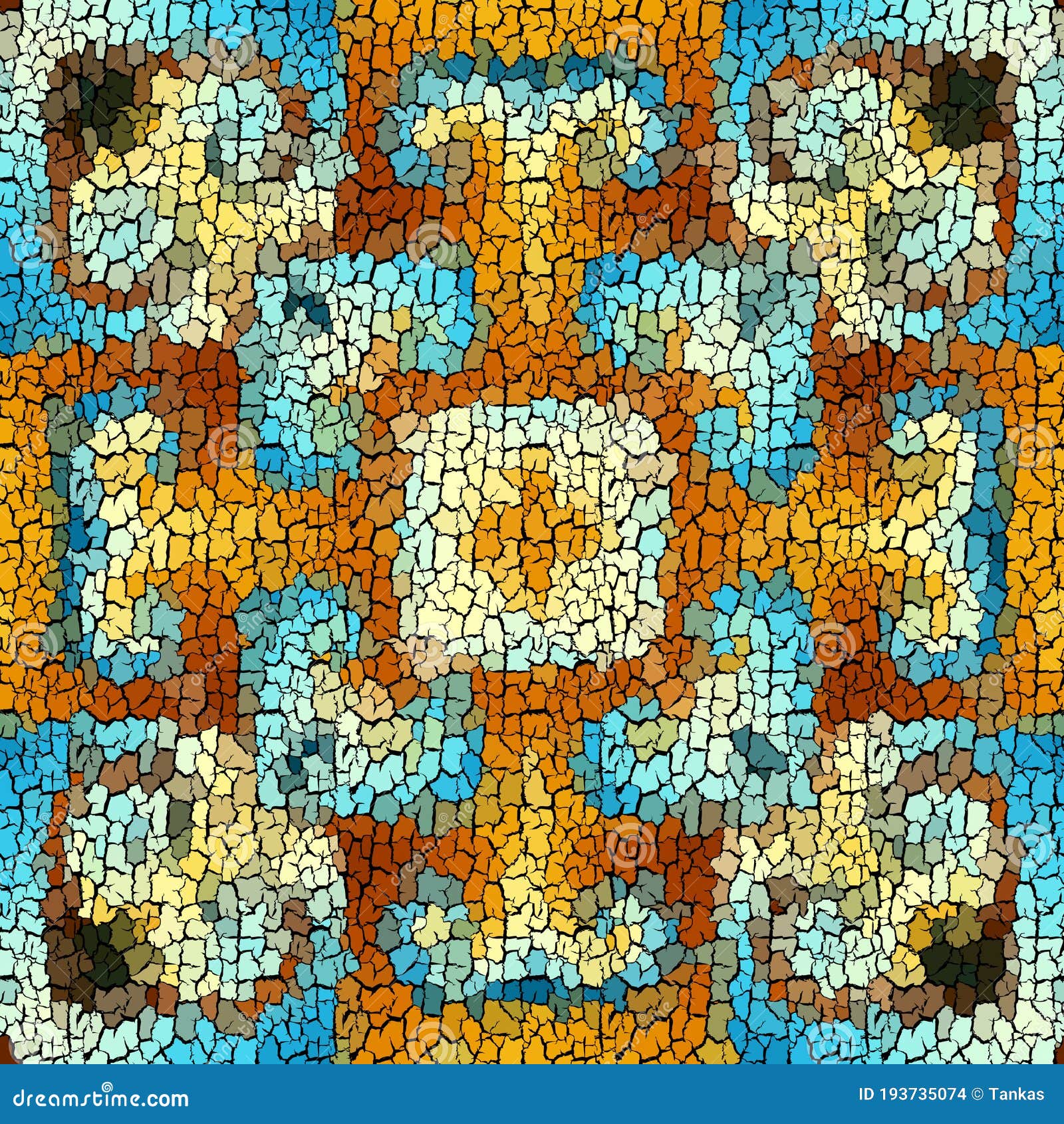 Seamless Grunge Abstract Square Pattern. Paint Grunge Cracking. Stock ...