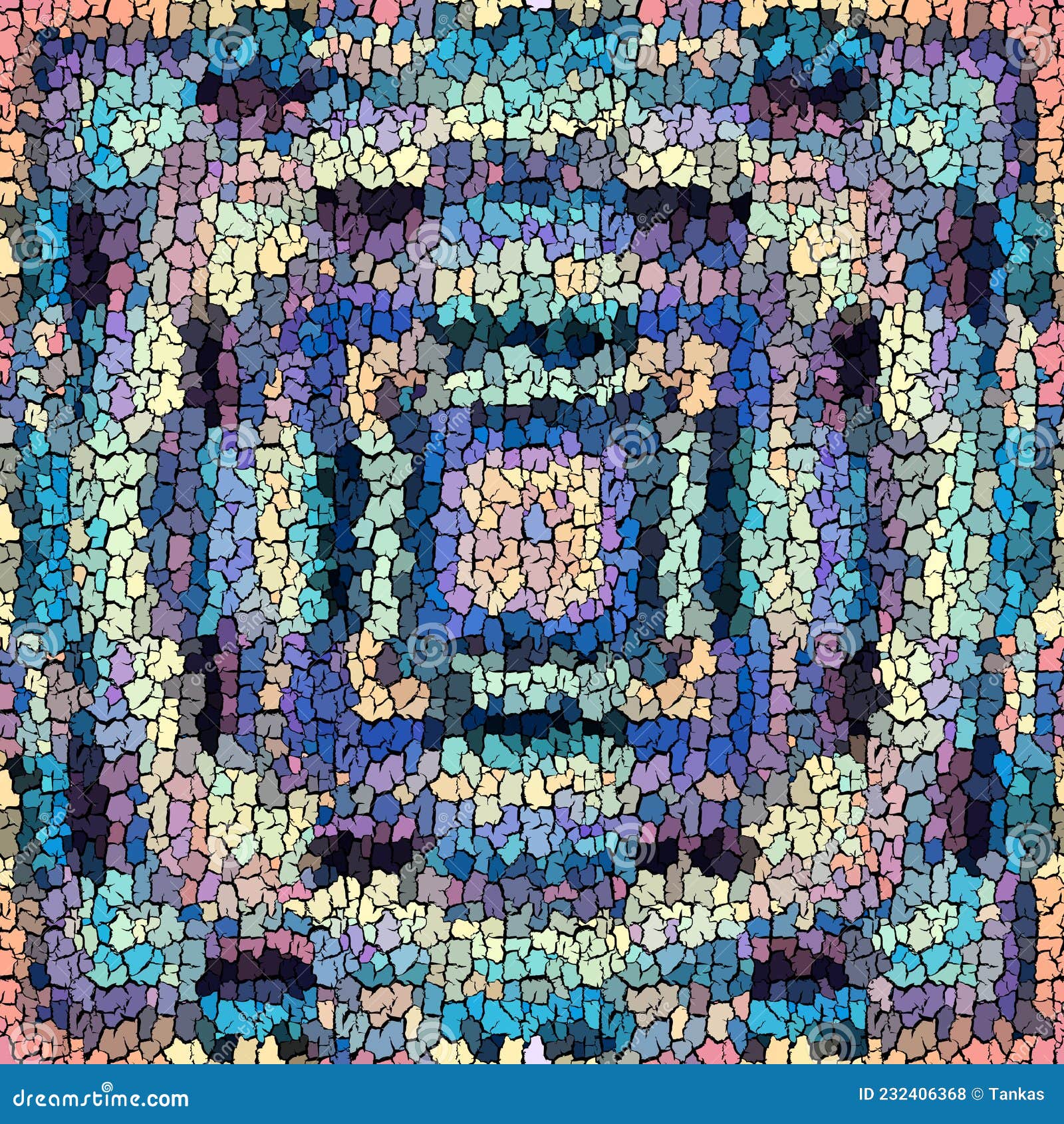 Seamless Grunge Abstract Square Pattern. Paint Grunge Cracking. Stock ...