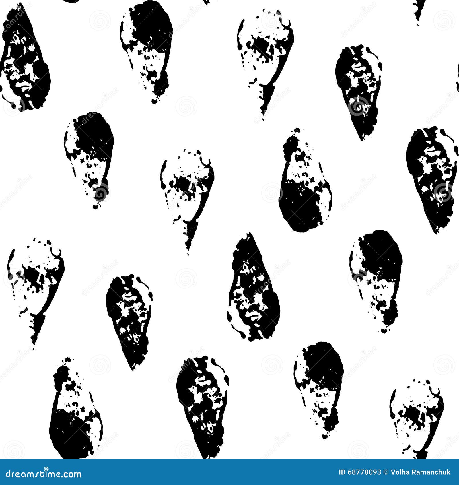 Seamless Grunge Drop Pattern Stock Vector - Illustration of backdrop ...