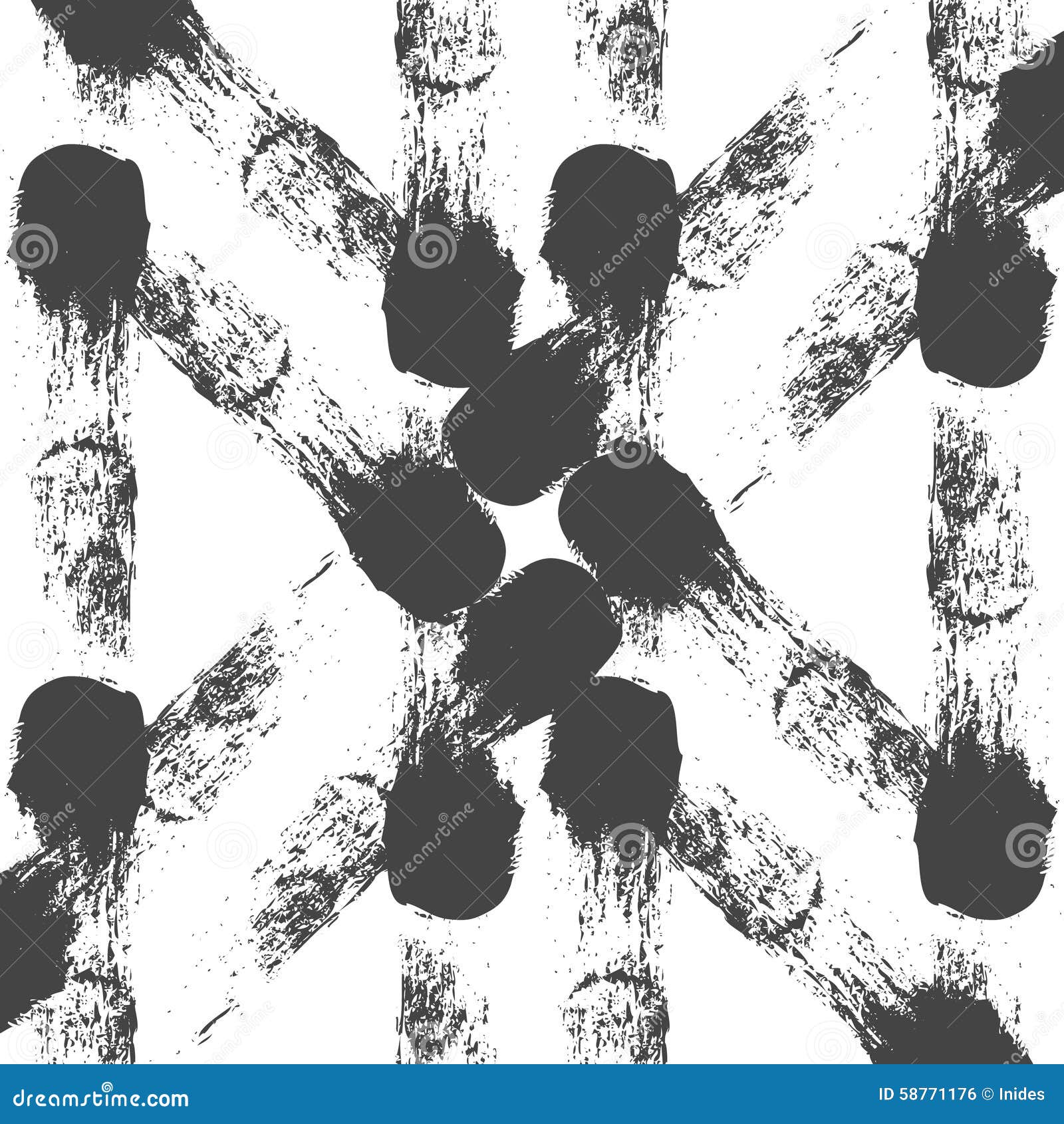 Seamless Grunge Pattern. Brush Strokes Texture Stock Vector ...