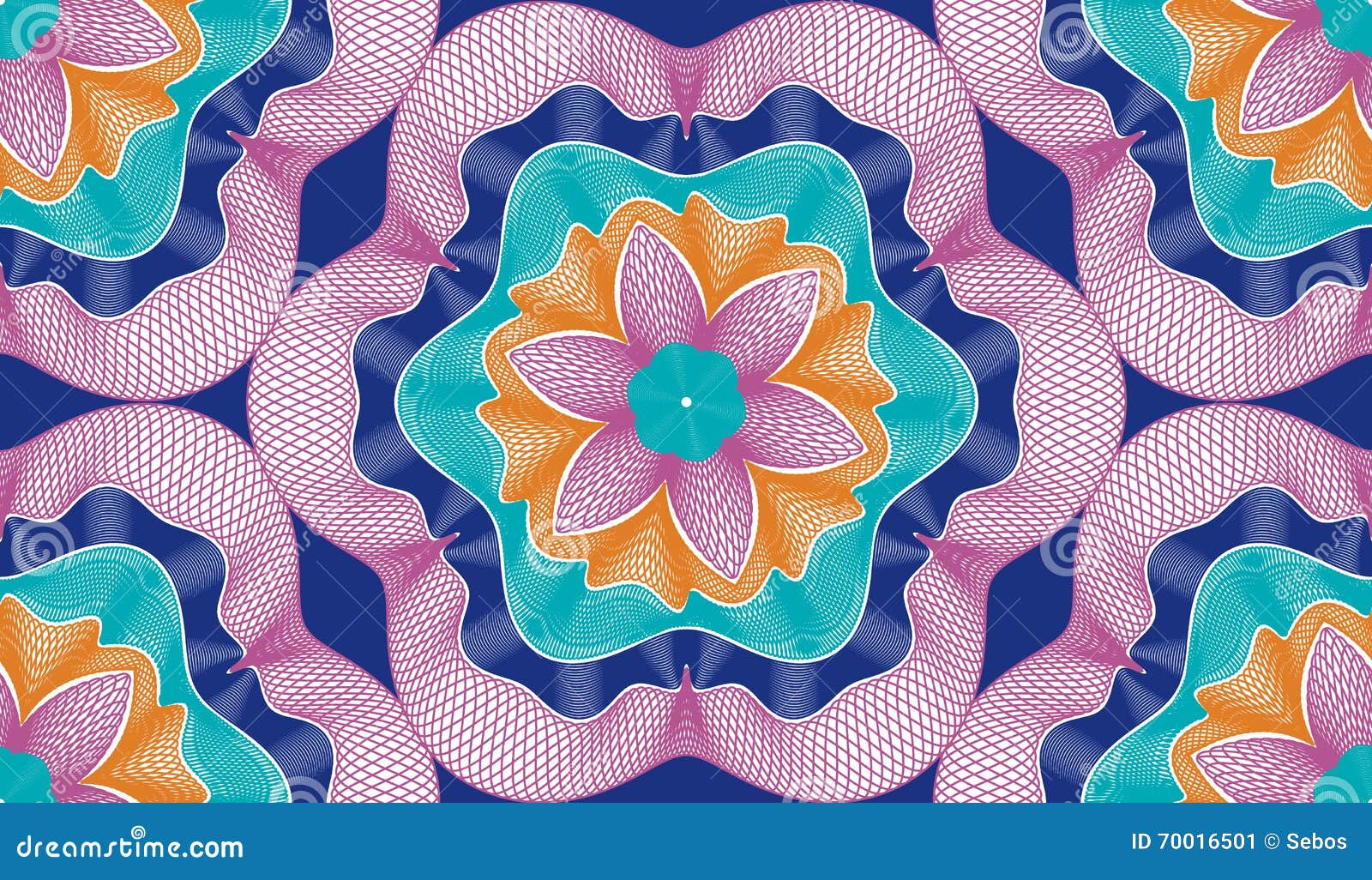 Seamless Guilloche Vector Pattern Stock Vector - Illustration of ...