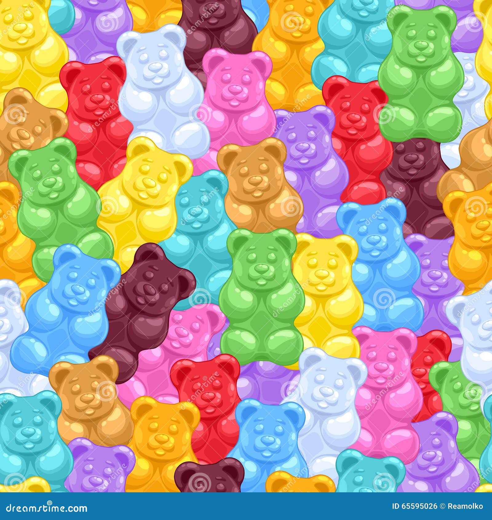 Seamless Gummy Bears Candies Background Stock Vector - Illustration of ... Seamless Gummy Bears Candies Background Stock Vector - Illustration of ...