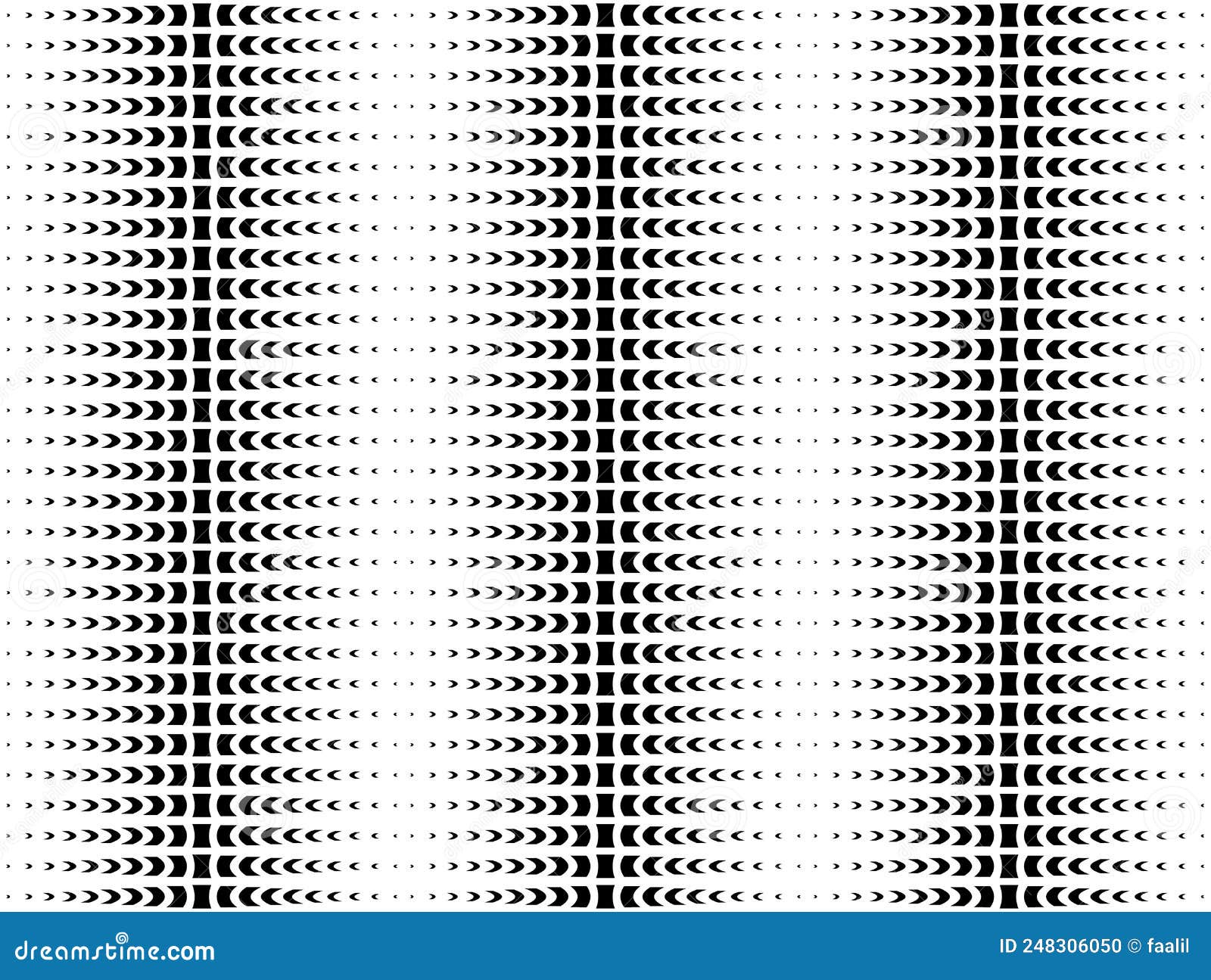 Seamless Halftone Geometric Pattern Vector, Rectangle Halftone Abstract ...