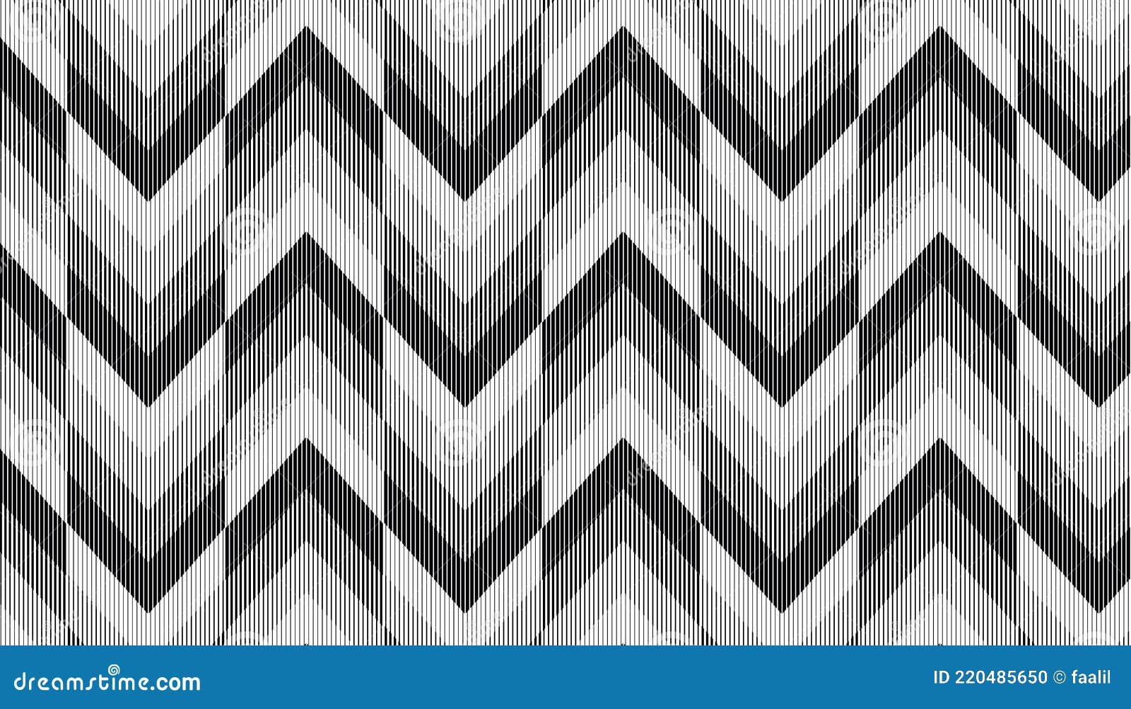 Seamless Halftone Geometric Stripe Line Pattern Vector on Black ...