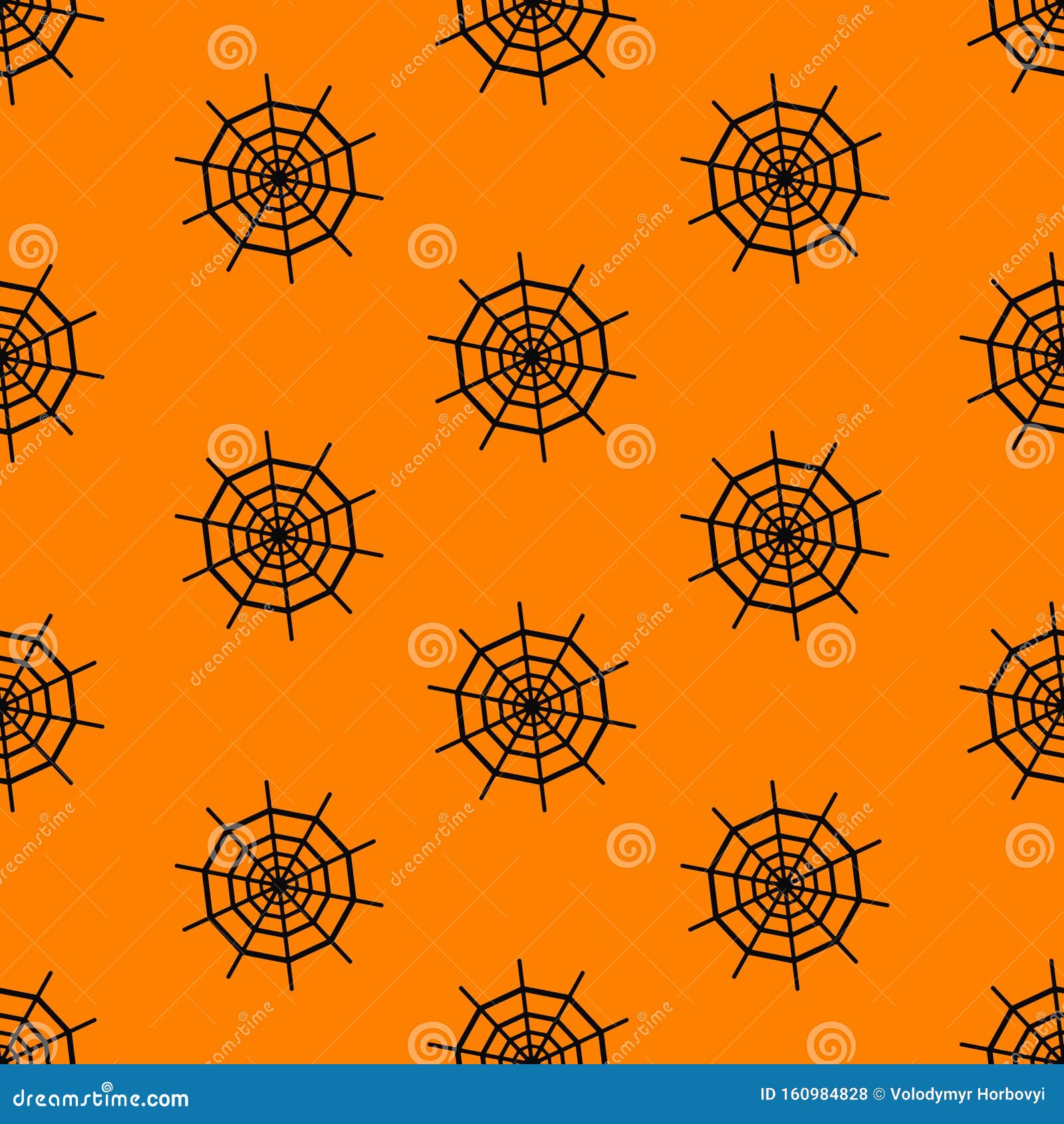 Fabric Seamless Pattern. Spider Webs Seamless Texture, Halloween Vector ...