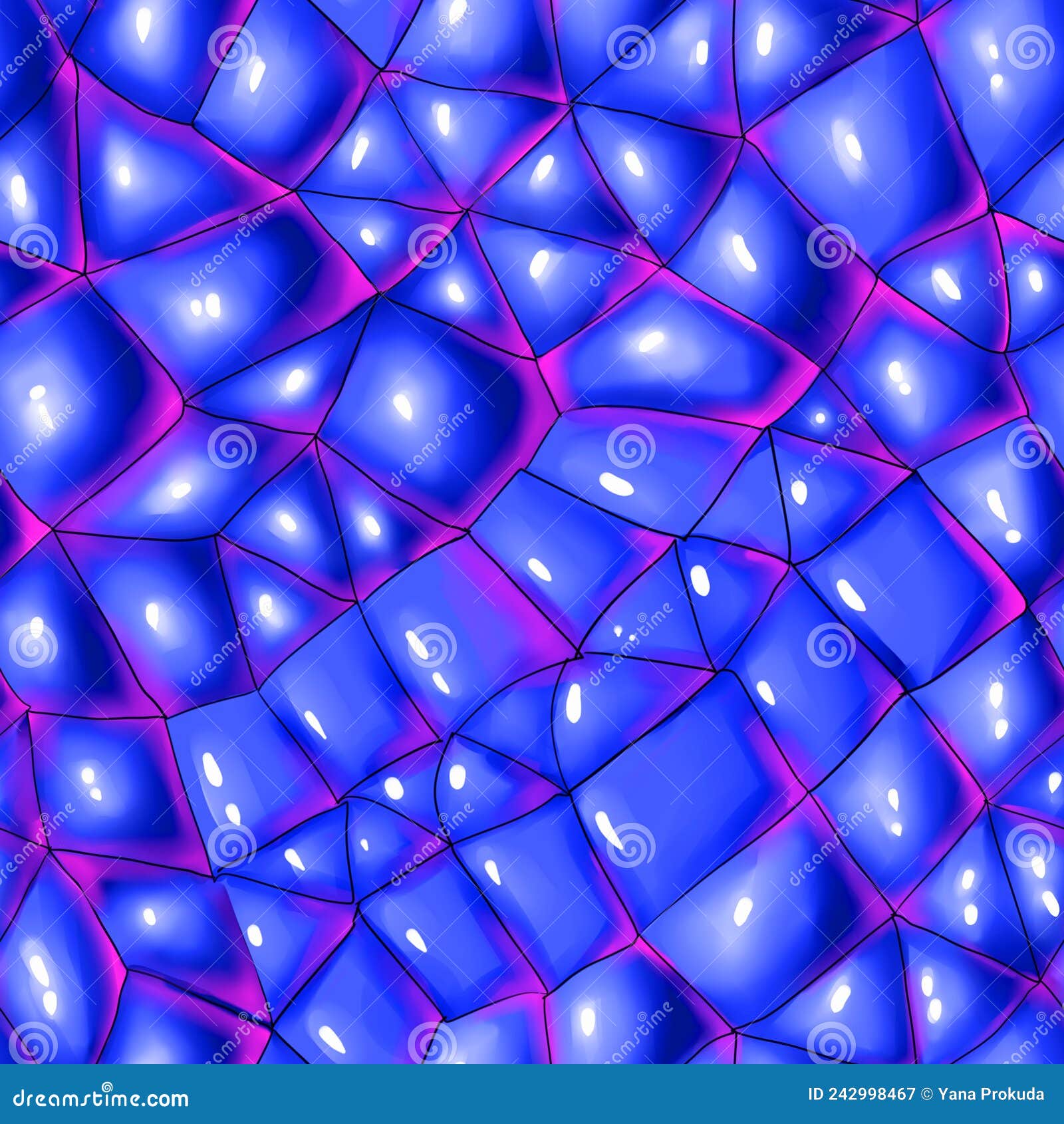 Seamless Hand Drawn Illustration with Volume Bubbles Stock Vector ...