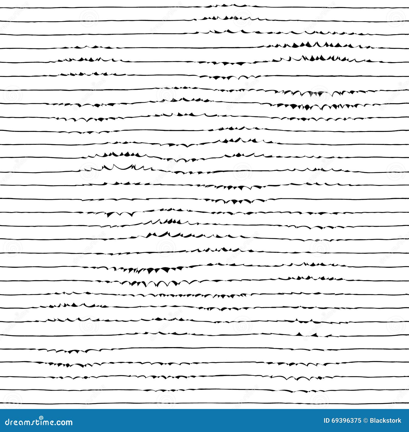 Seamless Hand Drawn Minimalistic Striped Pattern with Crooked Lines ...