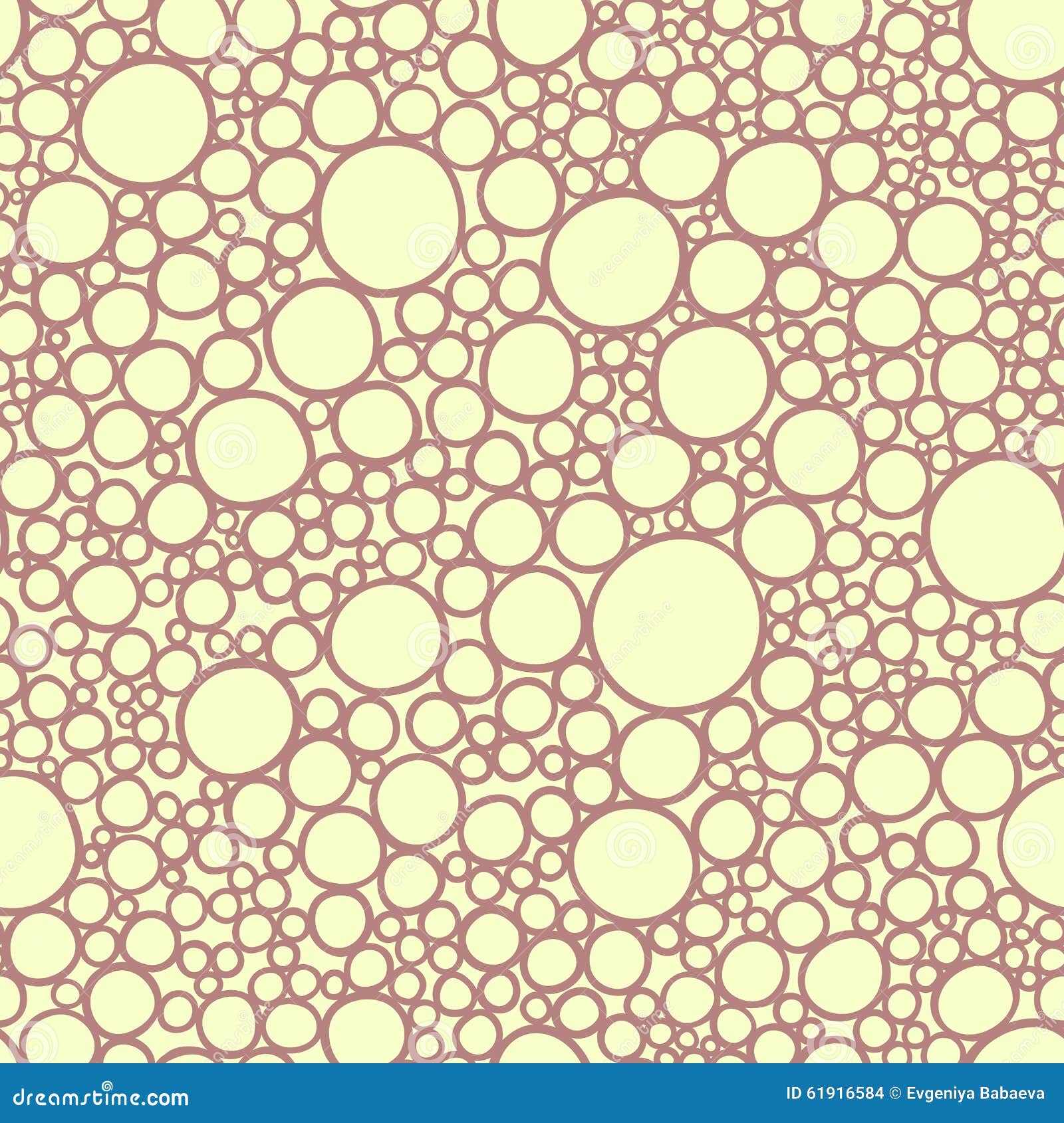 Seamless Hand-drawn Pattern with Bubbles. Stock Vector - Illustration ...