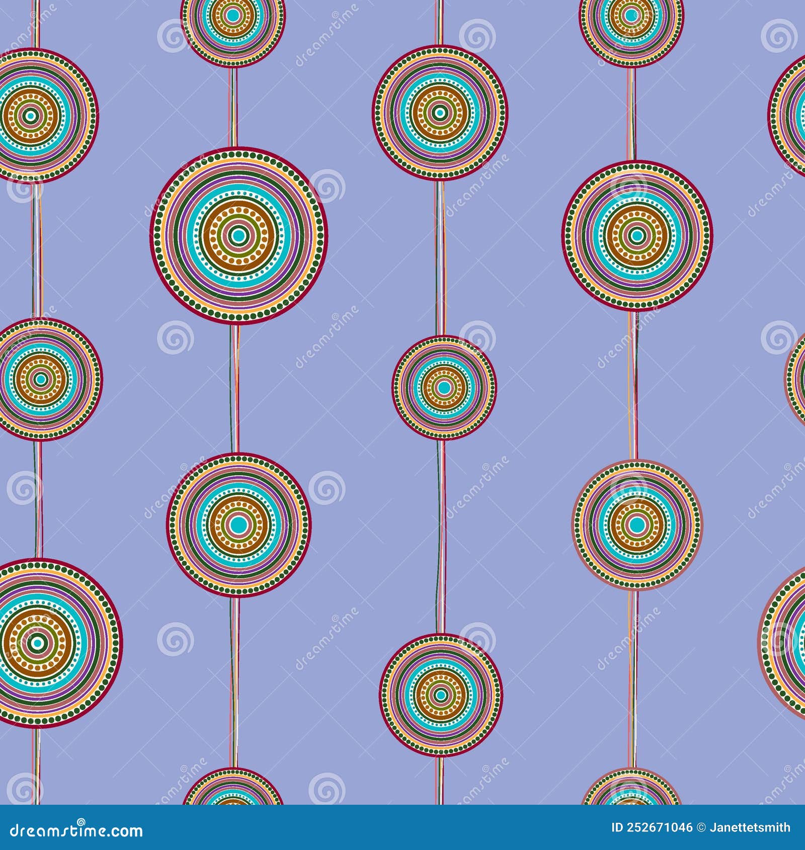 Purple Circle Rows stock vector. Illustration of aqua - 252671046