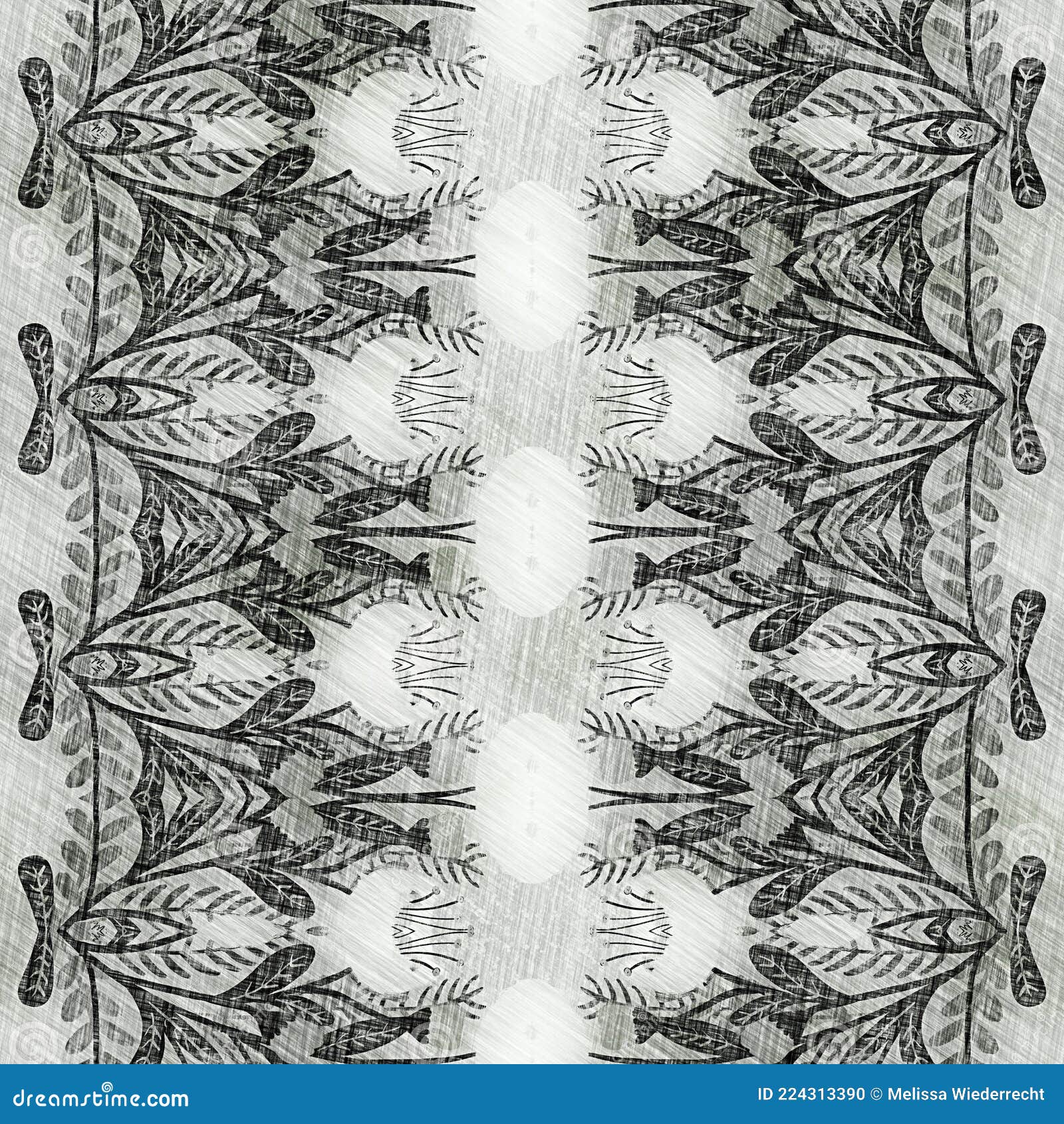 Seamless Hand Drawn Pencil Sketch Pattern for Surface Print Stock ...