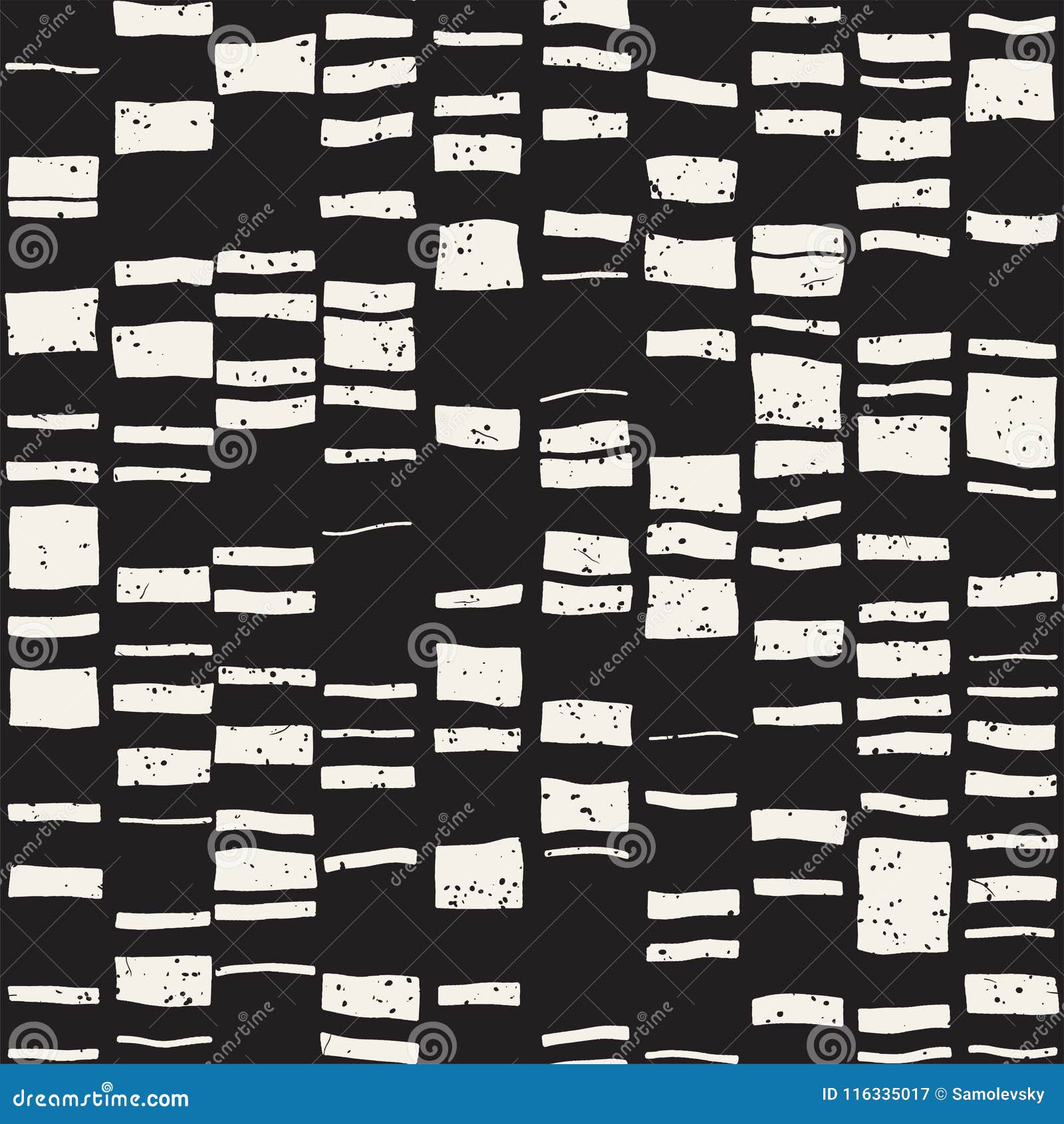 Seamless Hand Drawn Style Chevron Pattern in Black and White. Abstract ...