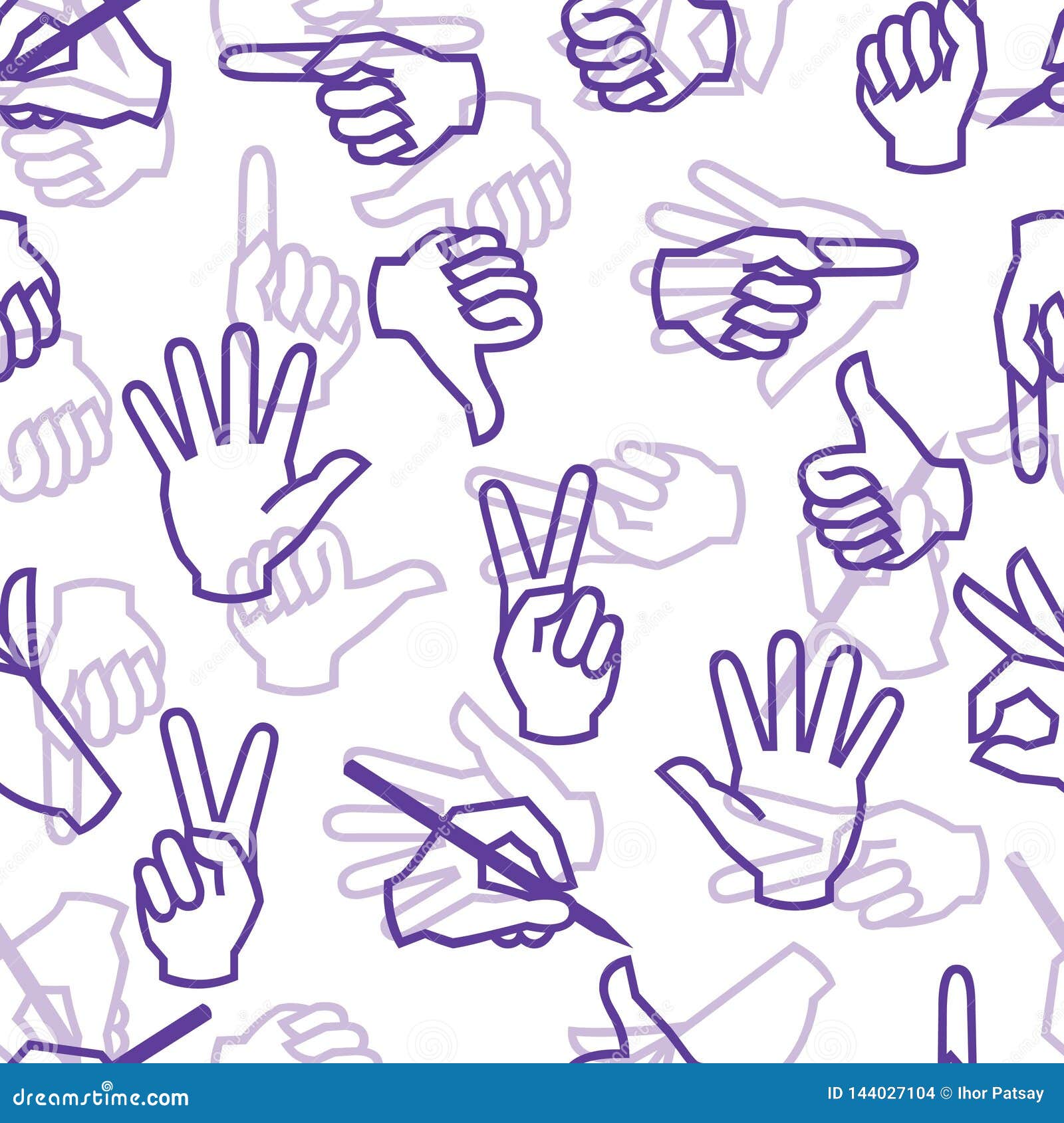 Seamless hand pattern stock vector. Illustration of periodic - 144027104