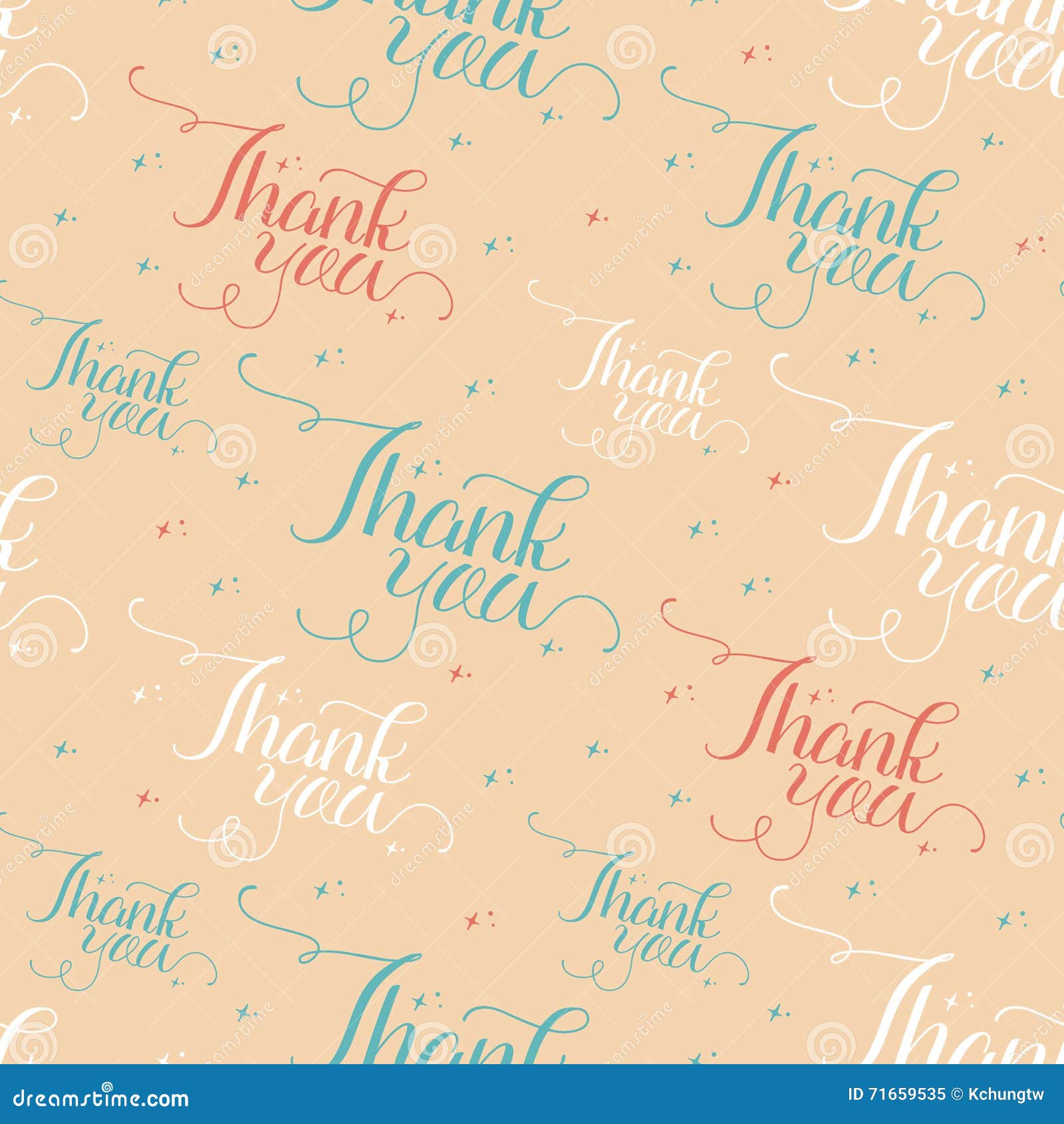 Handwritten Thank You Text. Frame Of Flowers. Striped Background ...