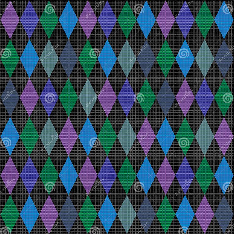 Seamless Harlequin Pattern Fabric Background Stock Vector ...