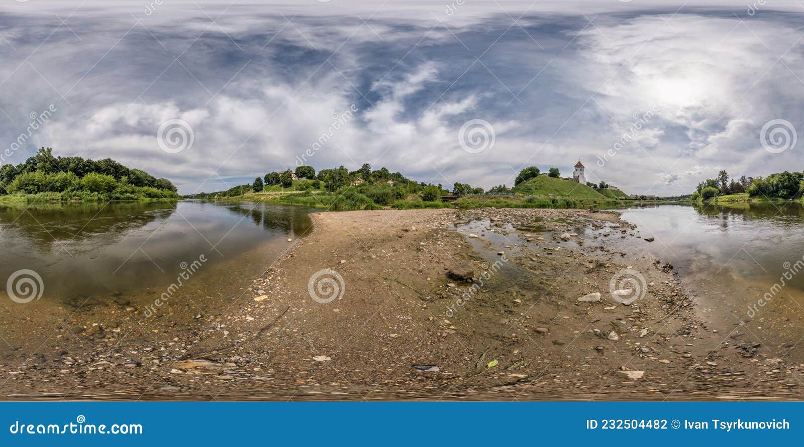 360 Seamless Hdri Panorama Viewon a Dry River Bed Shallow in Sunny Day ...