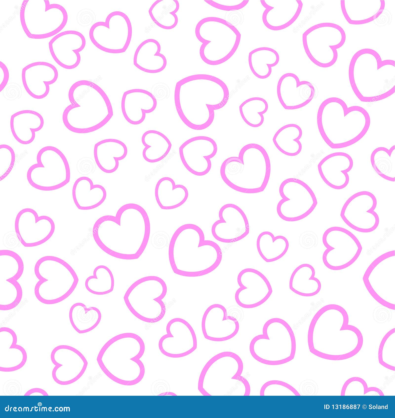 Seamless heart pattern stock vector. Illustration of symbol - 13186887