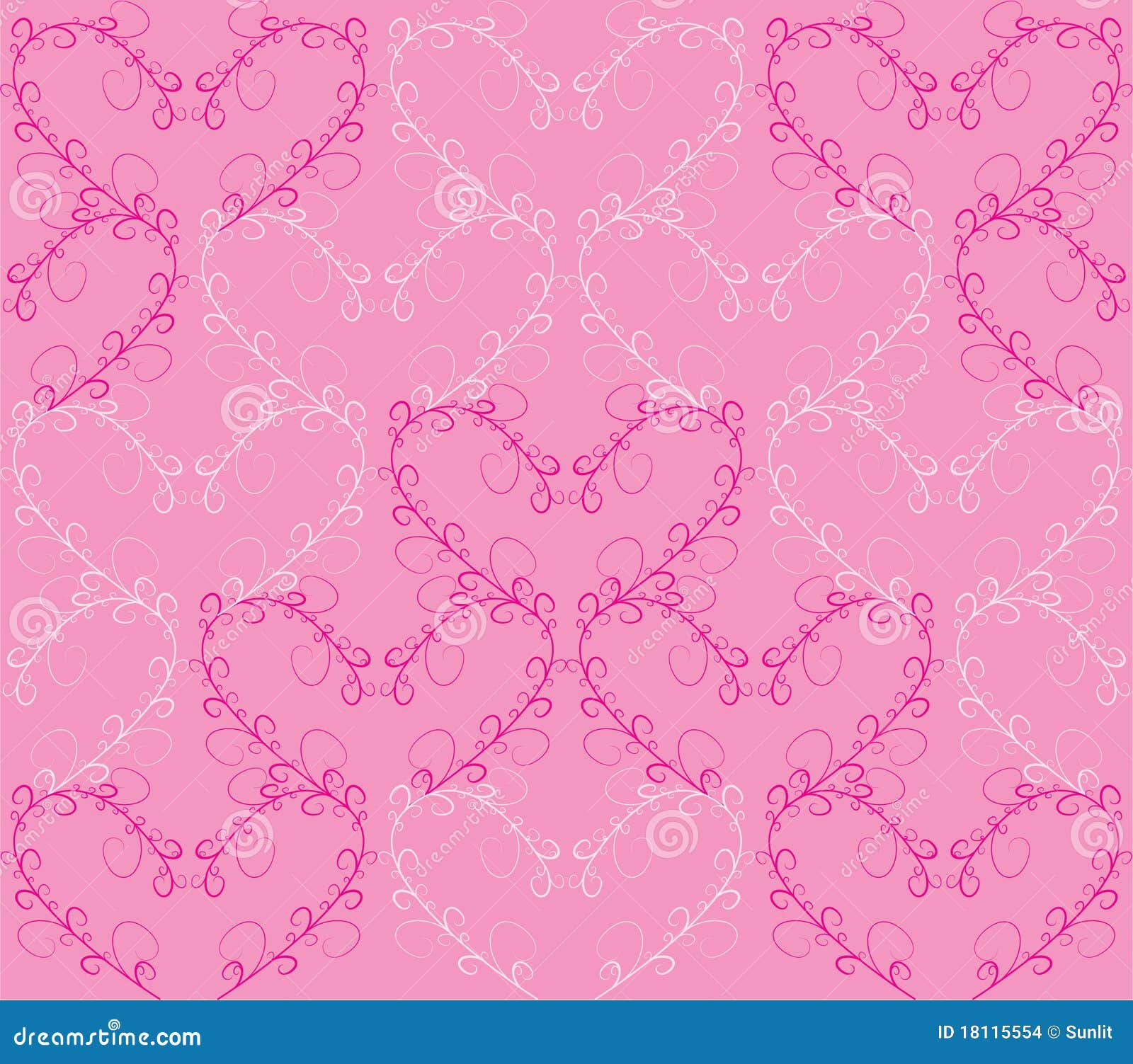 Seamless heart pattern stock vector. Illustration of cool - 18115554