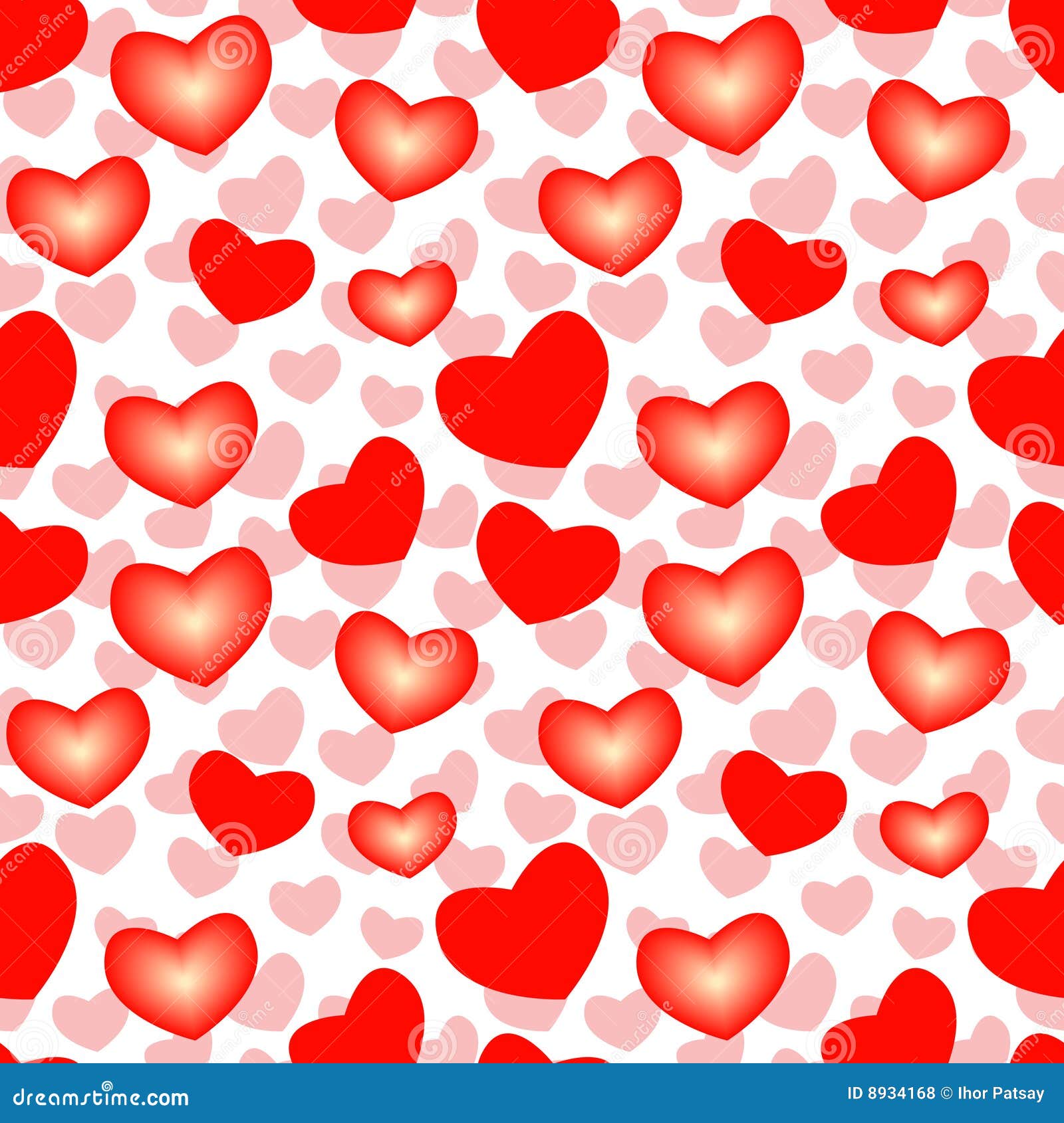 Seamless heart pattern stock vector. Illustration of valentine - 8934168