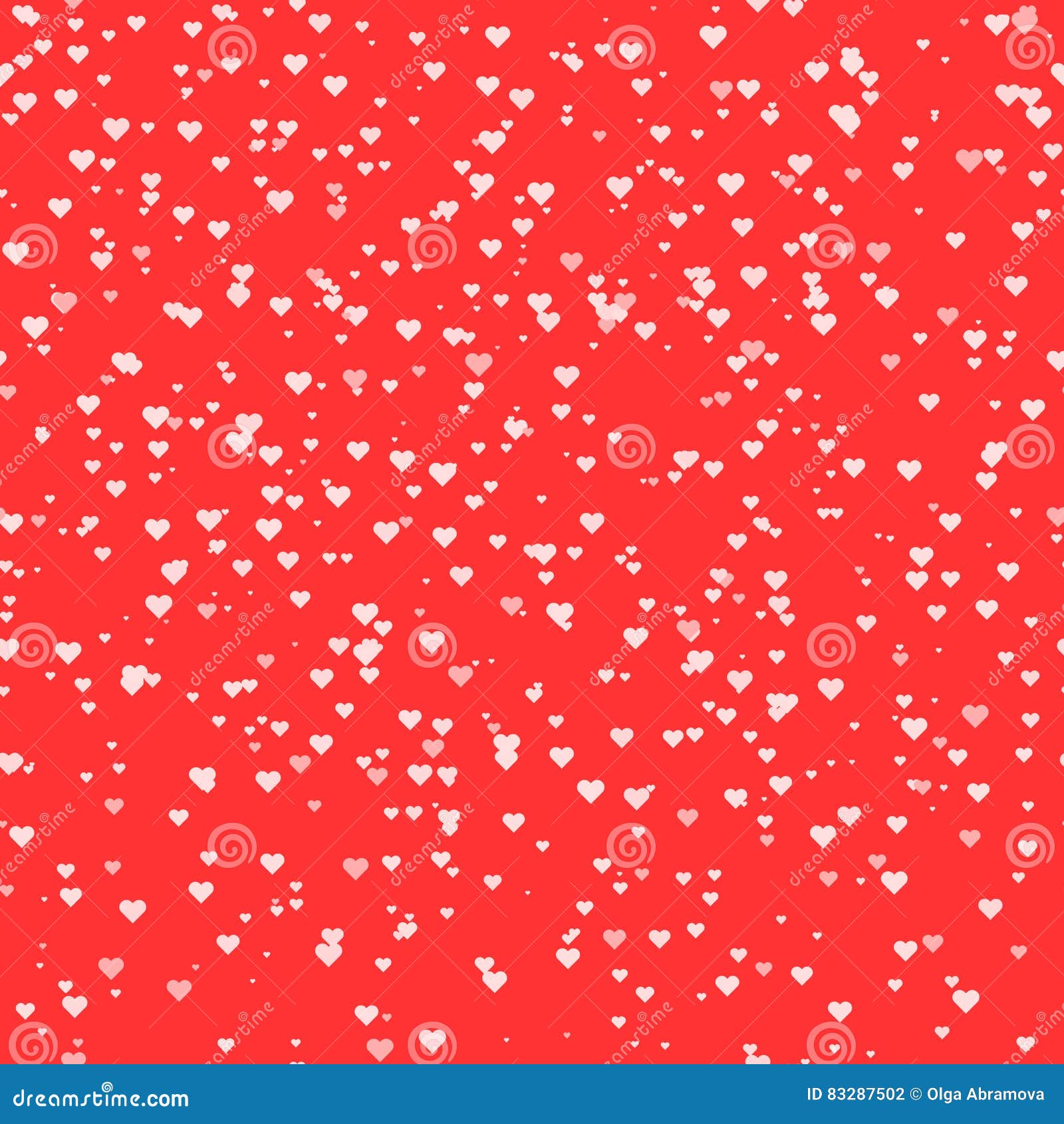 Seamless Heart Pattern Background Stock Vector - Illustration of ...