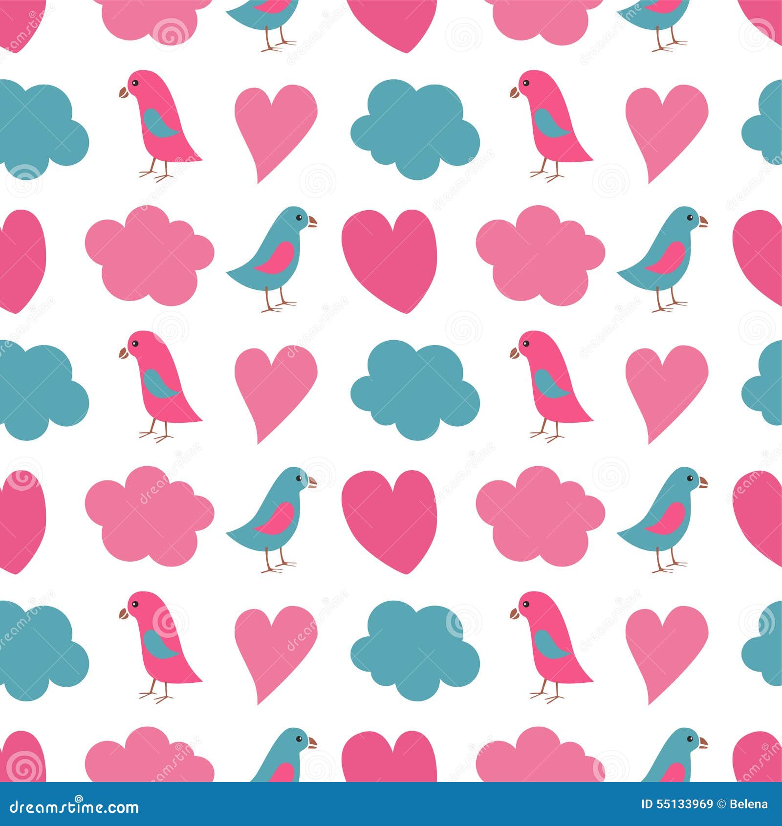 Seamless heart pattern. stock illustration. Illustration of seamless ...
