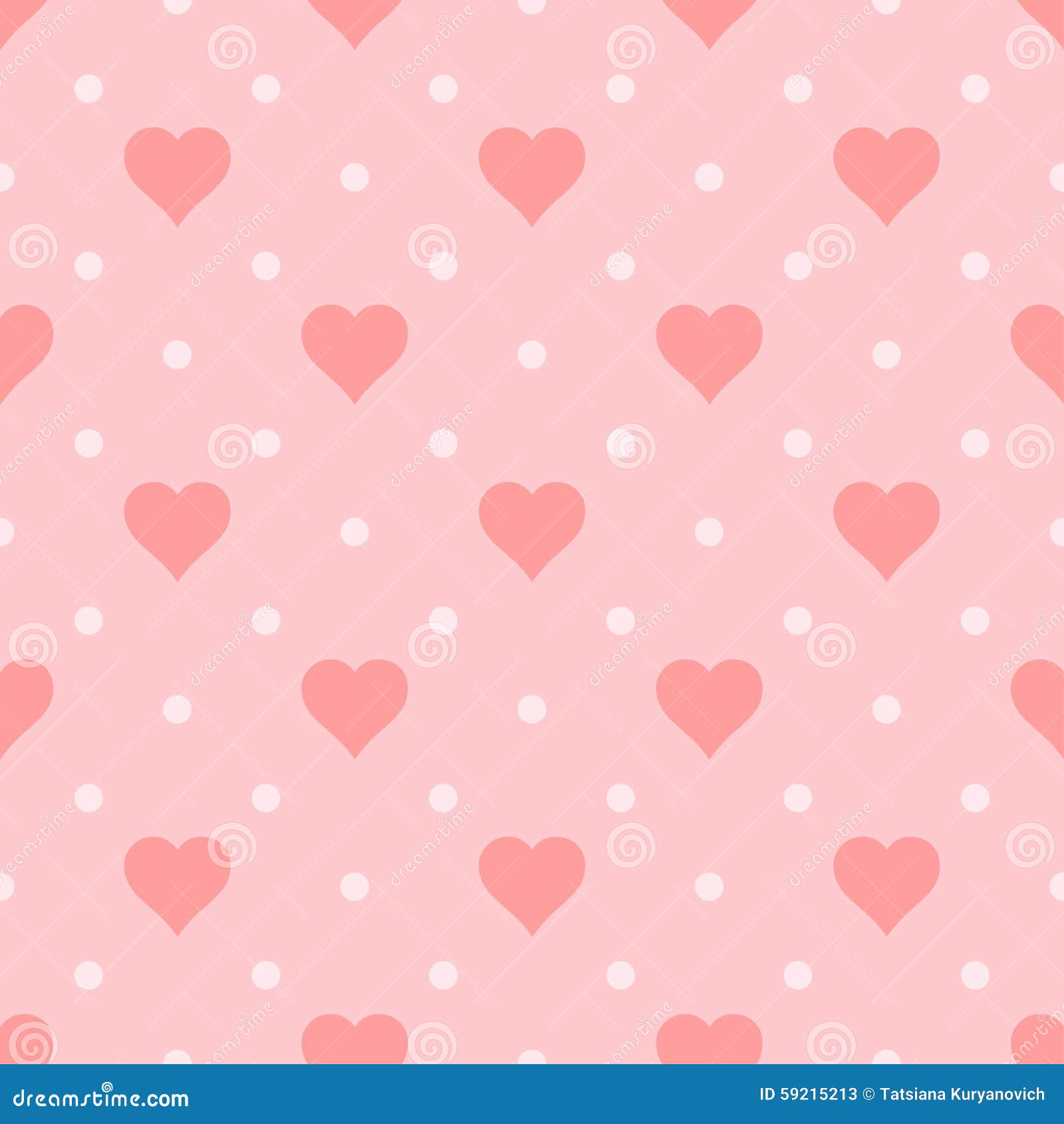 Seamless Heart Pattern, Illustration Stock Vector - Illustration of ...