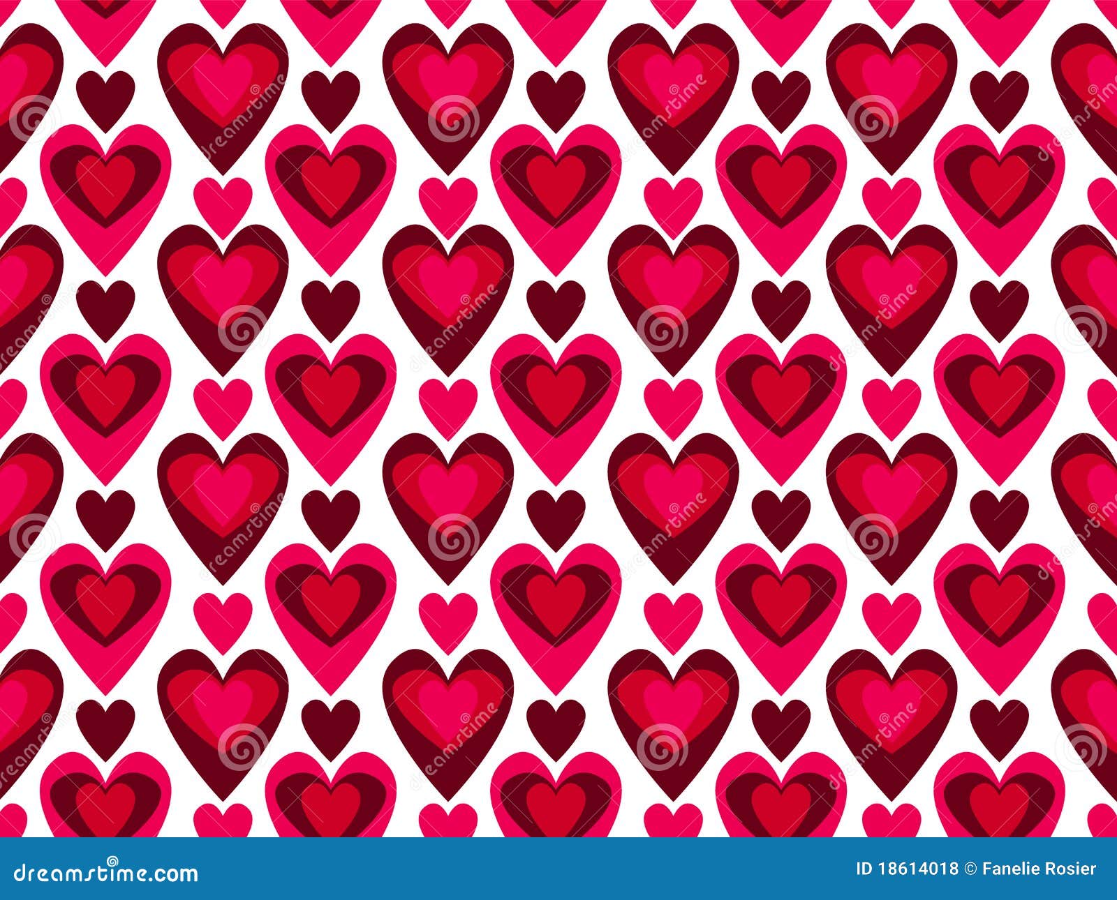 Seamless Heart Pattern Vector Stock Vector - Illustration of symbol ...