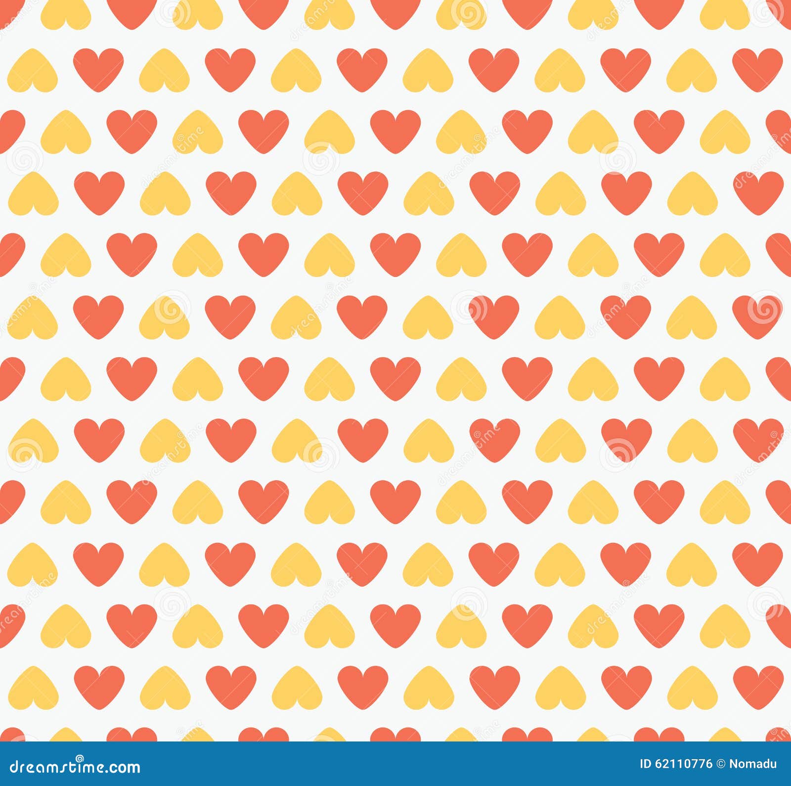 Seamless Heart Shape Pattern Red Stock Vector - Illustration of tile ...