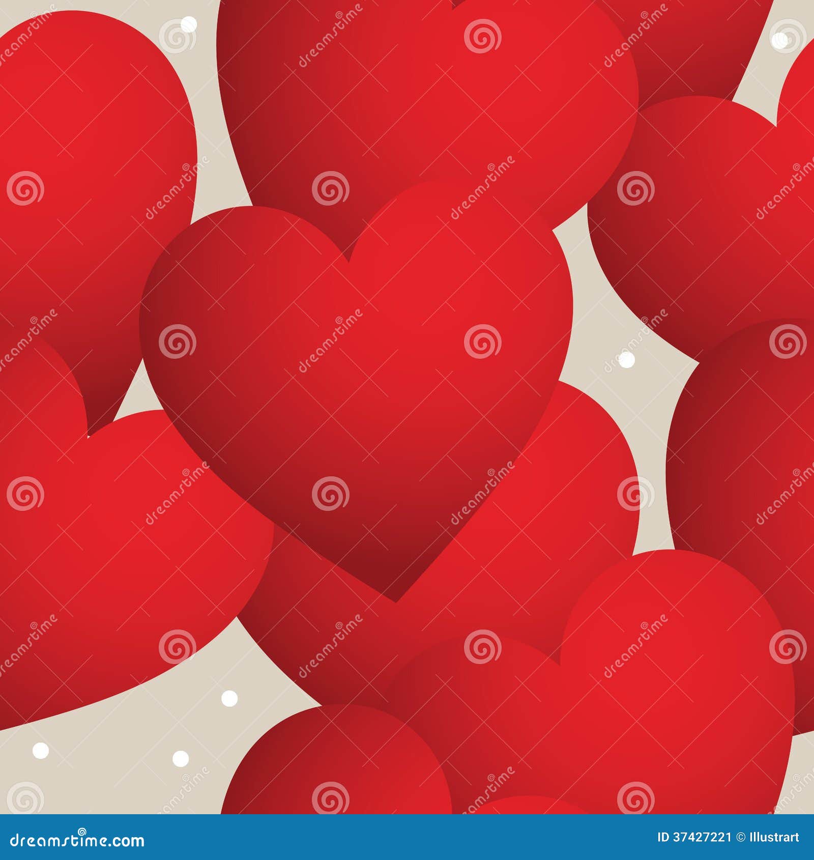 Seamless hearts background stock vector. Illustration of wrap - 37427221
