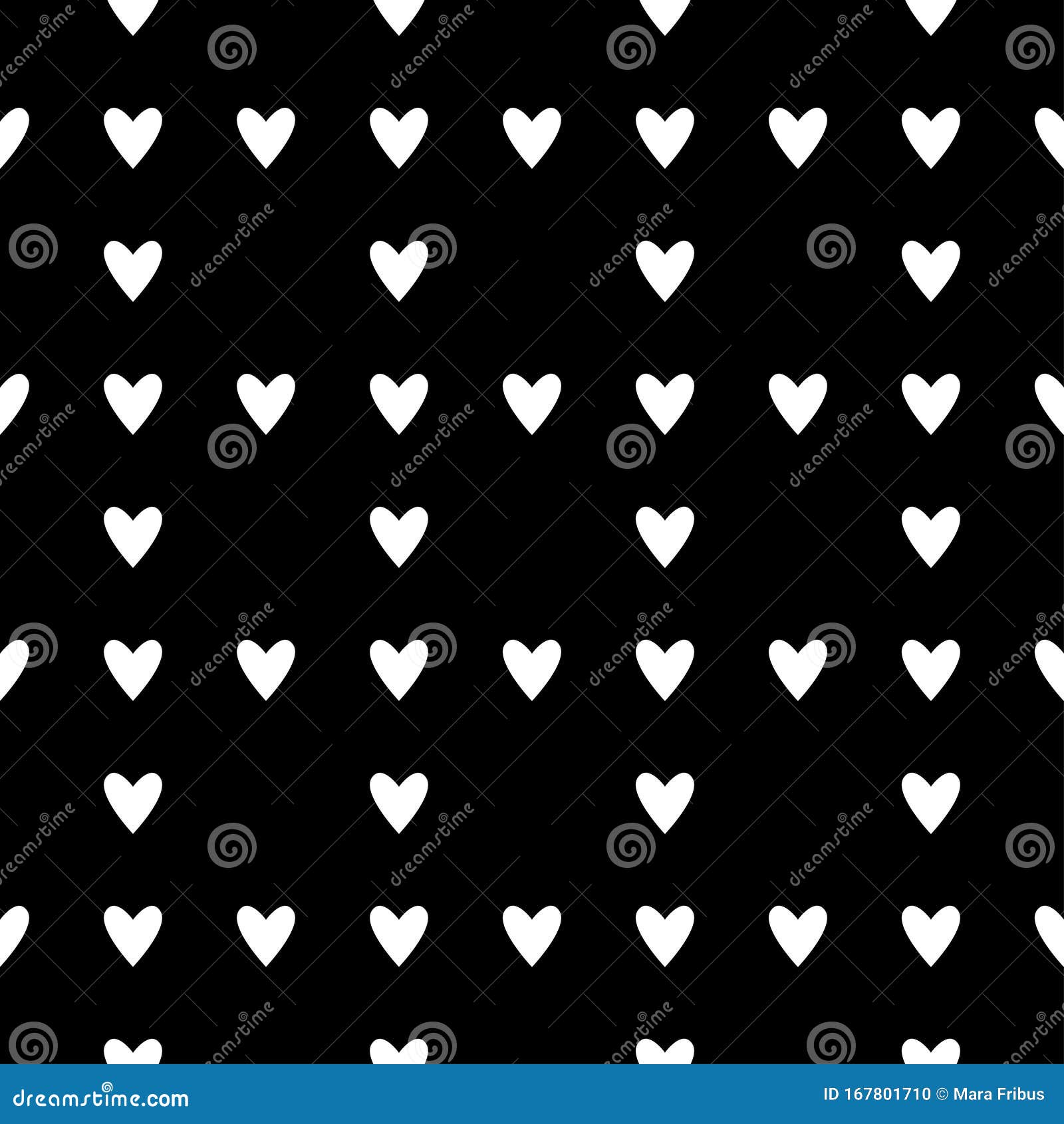 Seamless hearts pattern stock vector. Illustration of wedding - 167801710