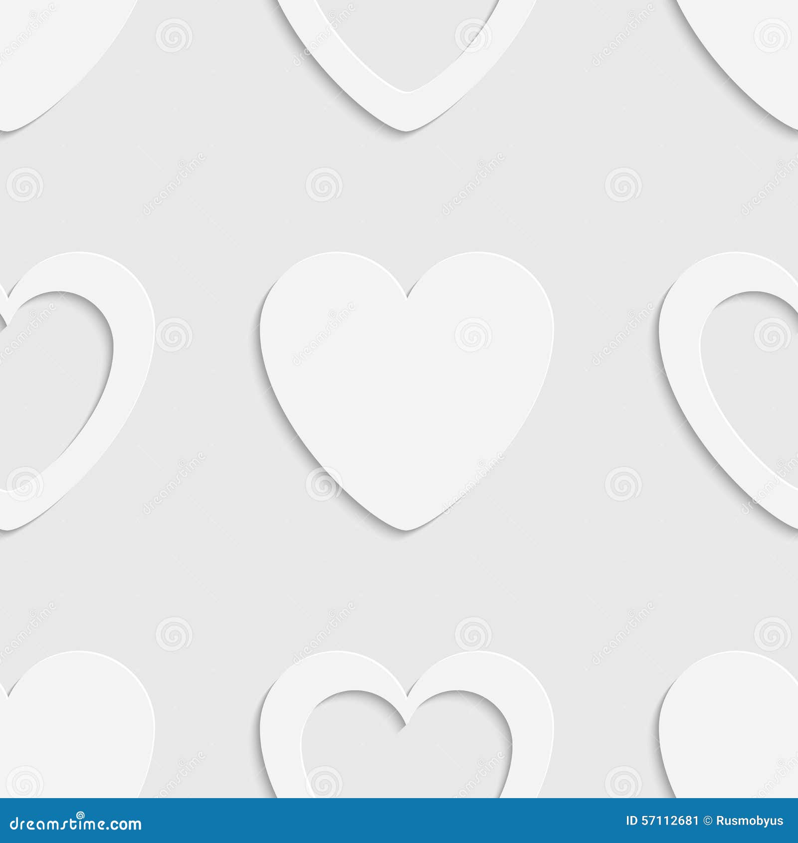 Seamless Hearts Pattern stock vector. Illustration of repeat - 57112681