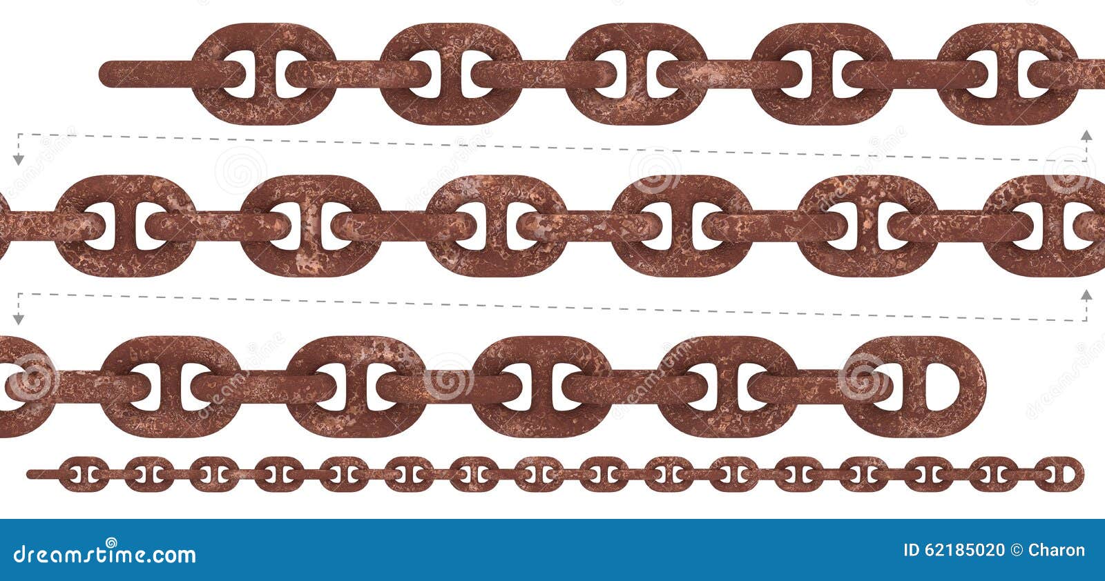 Seamless Heavy Duty Rust Chain Stock Photo - Illustration of decaying ...