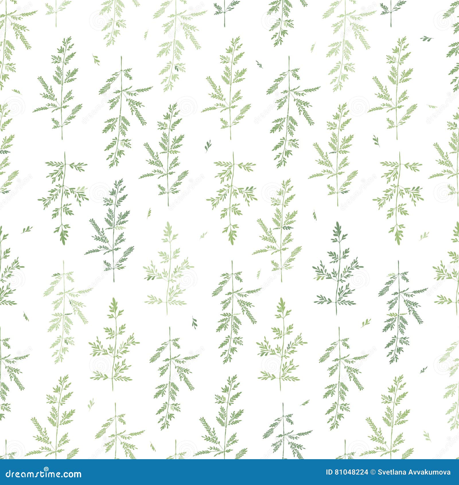 Seamless Herb Pattern Vector Illustration | CartoonDealer.com #147531478