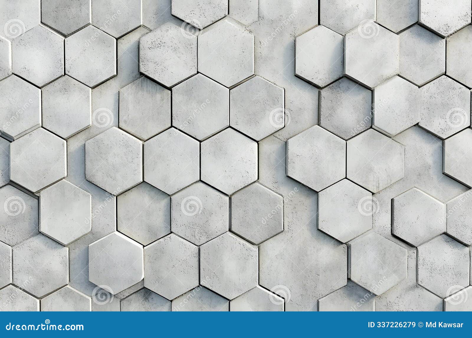 Seamless Hexagon Concrete Paving Stone Texture Stock Illustration ...