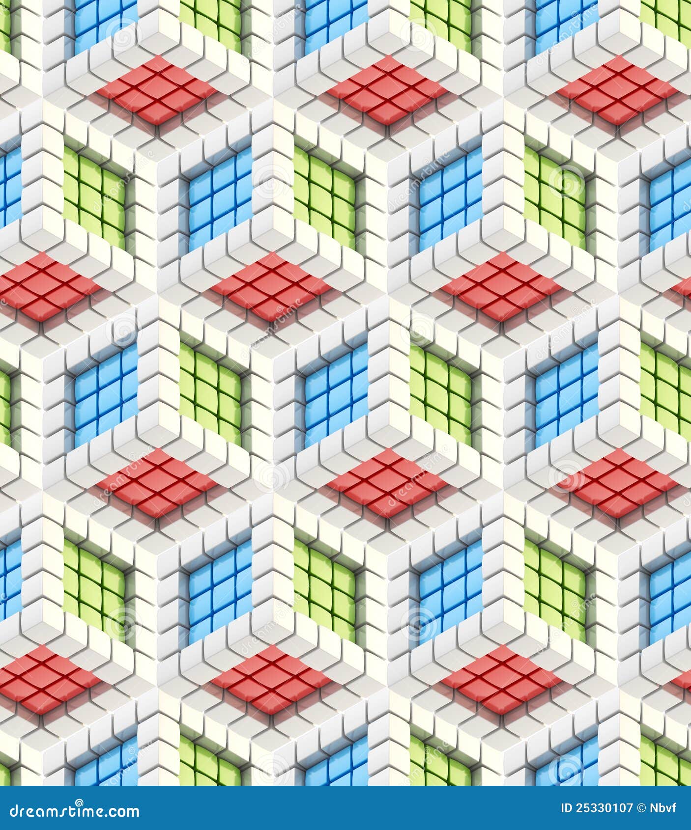 Seamless Hexagon Cube Background Texture Stock Illustration ...