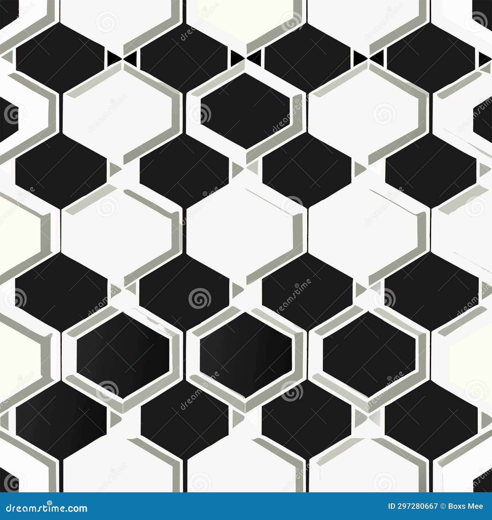 Seamless Hexagon Pattern. Seamless Hexagon Pattern Stock Vector ...