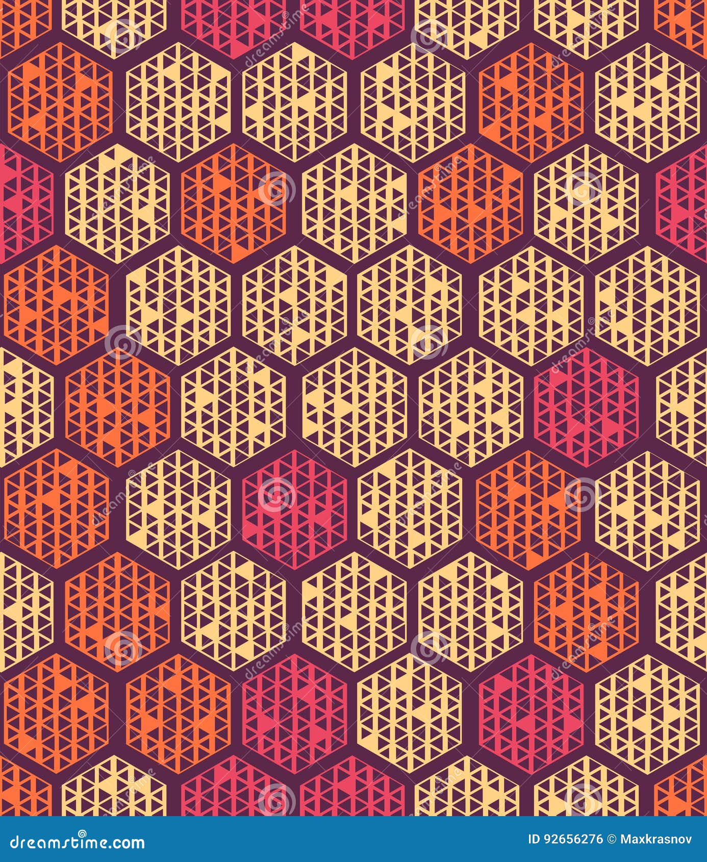Seamless Hexagon Pattern stock vector. Illustration of mosaic - 92656276 Seamless Hexagon Pattern stock vector. Illustration of mosaic - 92656276
