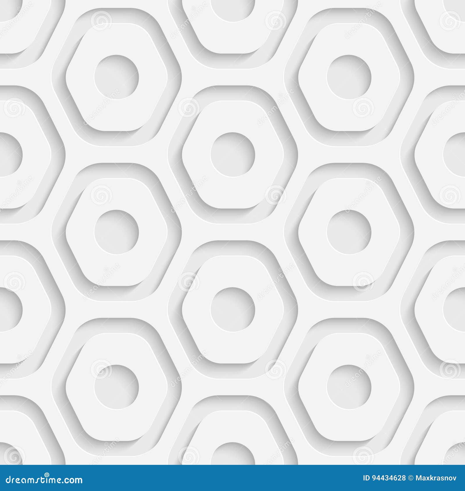 Seamless Hexagon Pattern stock vector. Illustration of geometric - 94434628